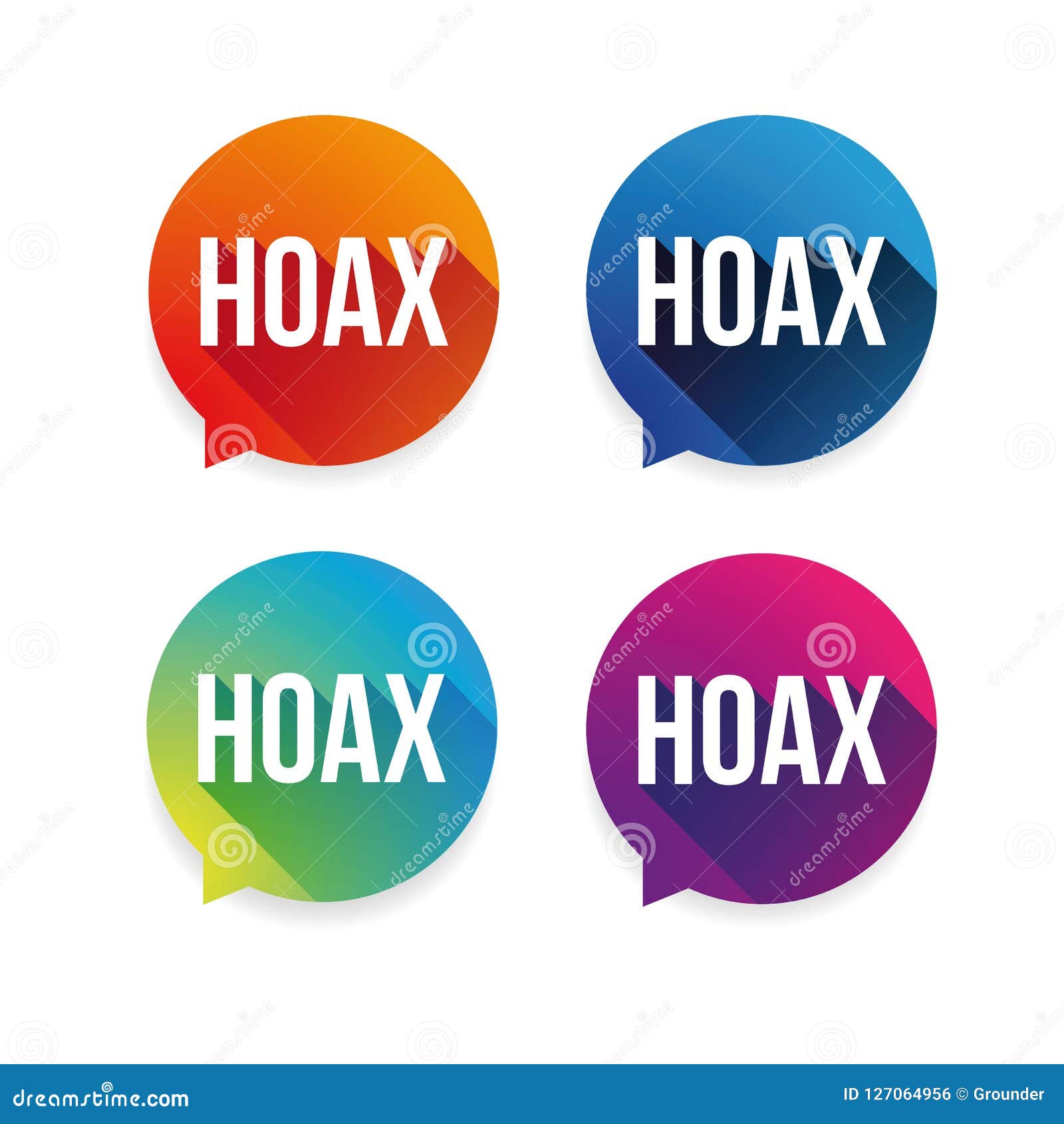 Hoax Label Red Sign Vector | CartoonDealer.com #197329322