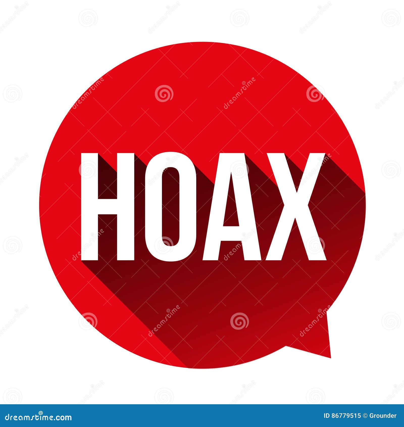 Hoax Warning speech bubble stock vector. Illustration of internet ...