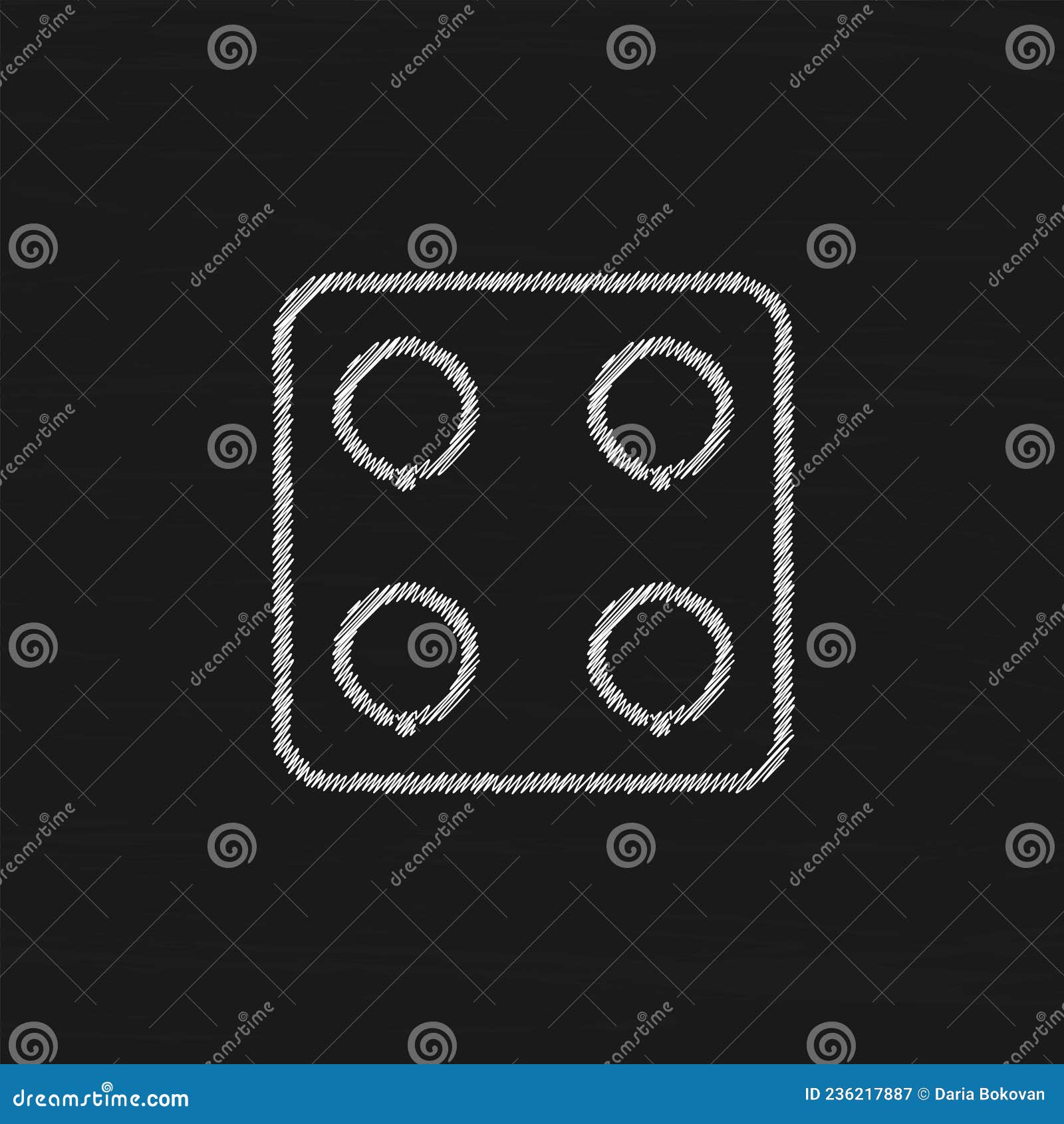 Hob Simple Vector Icon. Symbol for Web and Mobile Stock Vector ...