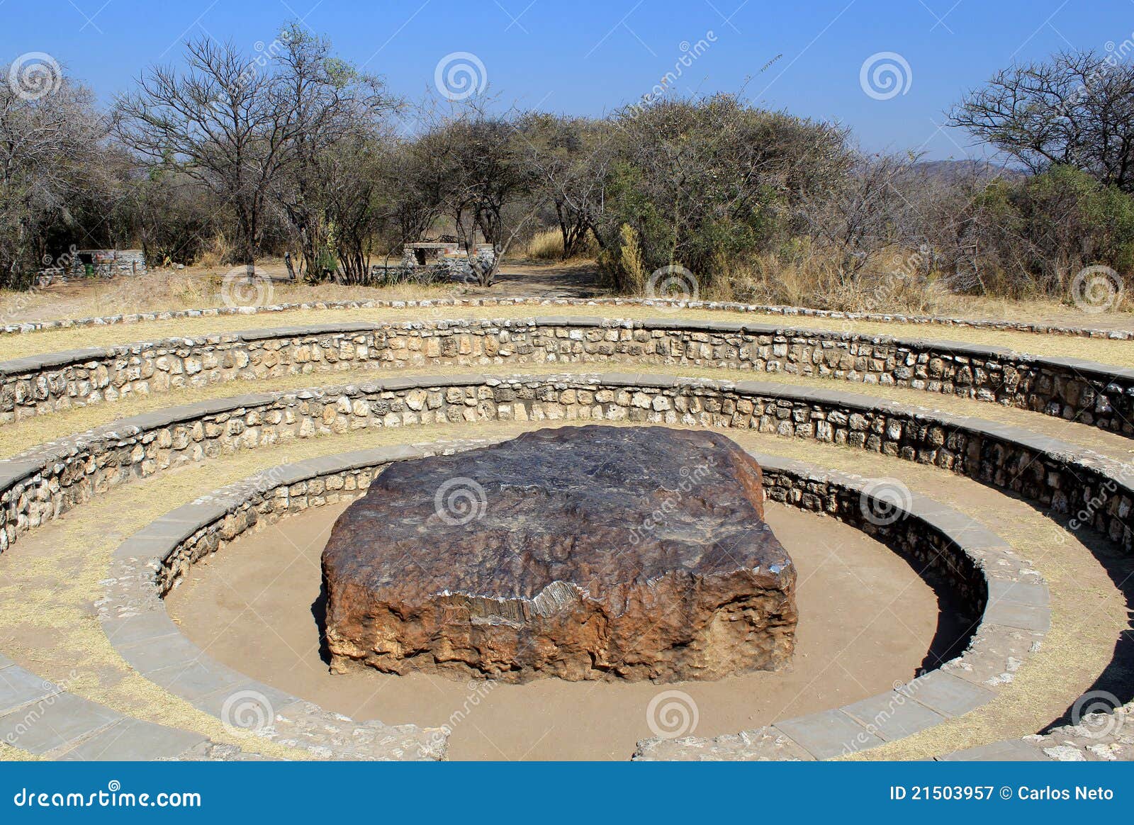Hoba Meteorite In Namibia, The Largest Known Meteorite Stock Image ...