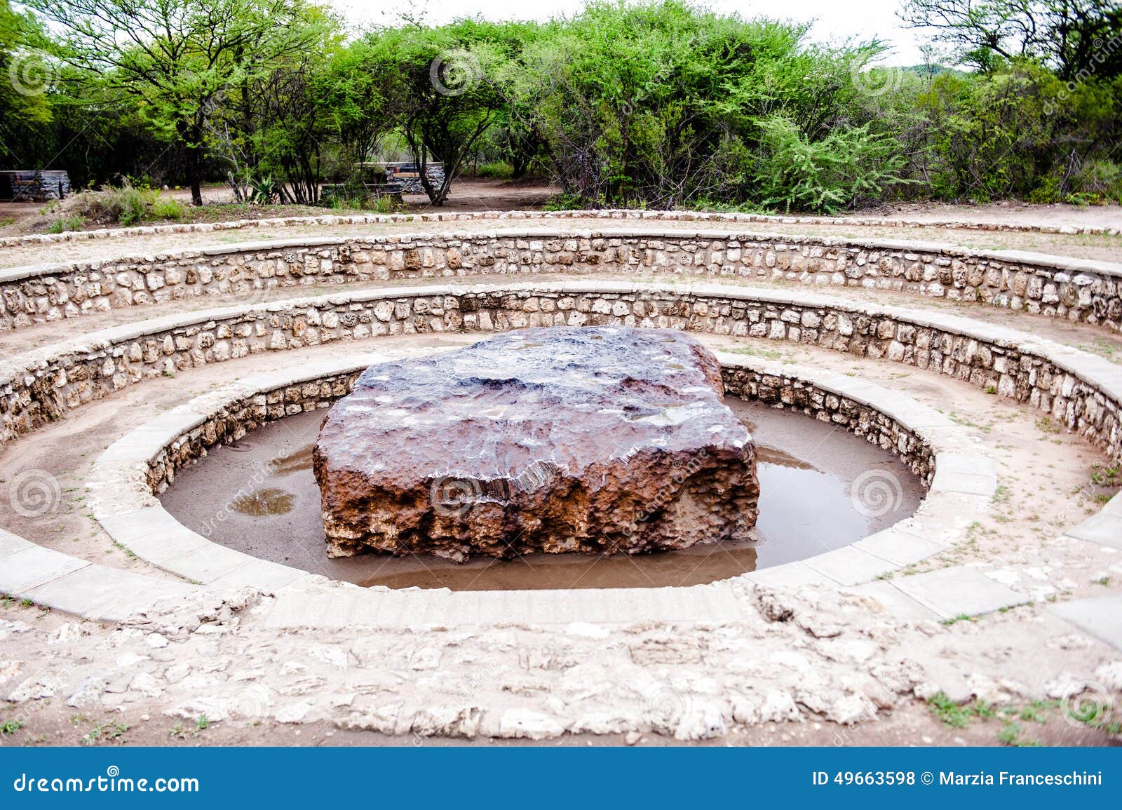 Hoba Meteorite In Namibia, The Largest Known Meteorite Royalty-Free ...
