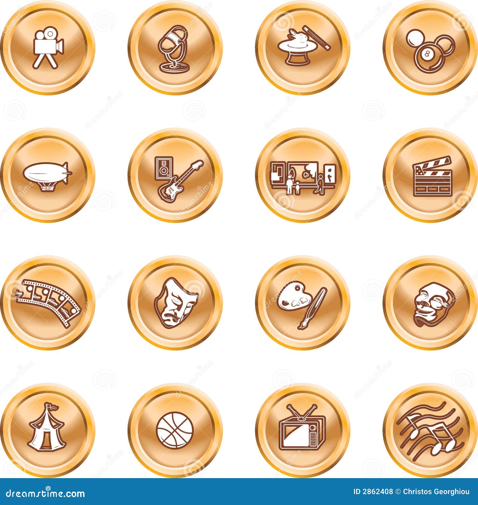 Hobbies and Entertainment Icon Stock Vector - Illustration of game ...