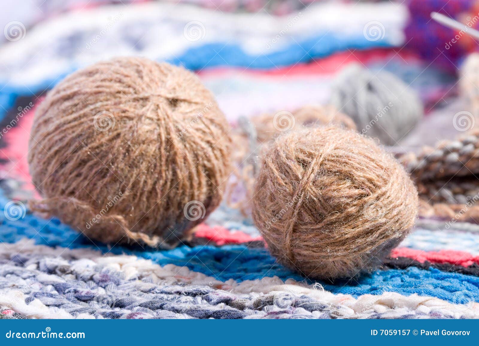 Hobbies series. wool ball stock image. Image of closeup - 7059157