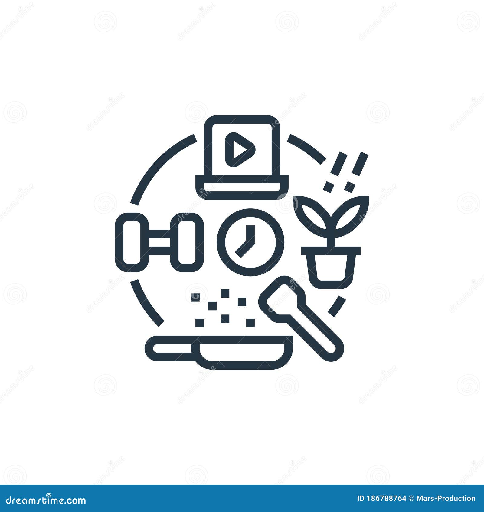 Hobbies Vector Icon. Hobbies Editable Stroke. Hobbies Linear Symbol for ...