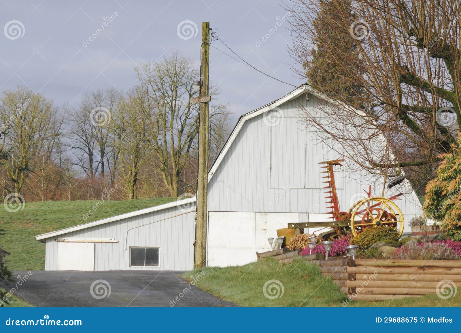 Hobby Farm Barn stock image. Image of farming, frame - 29688675