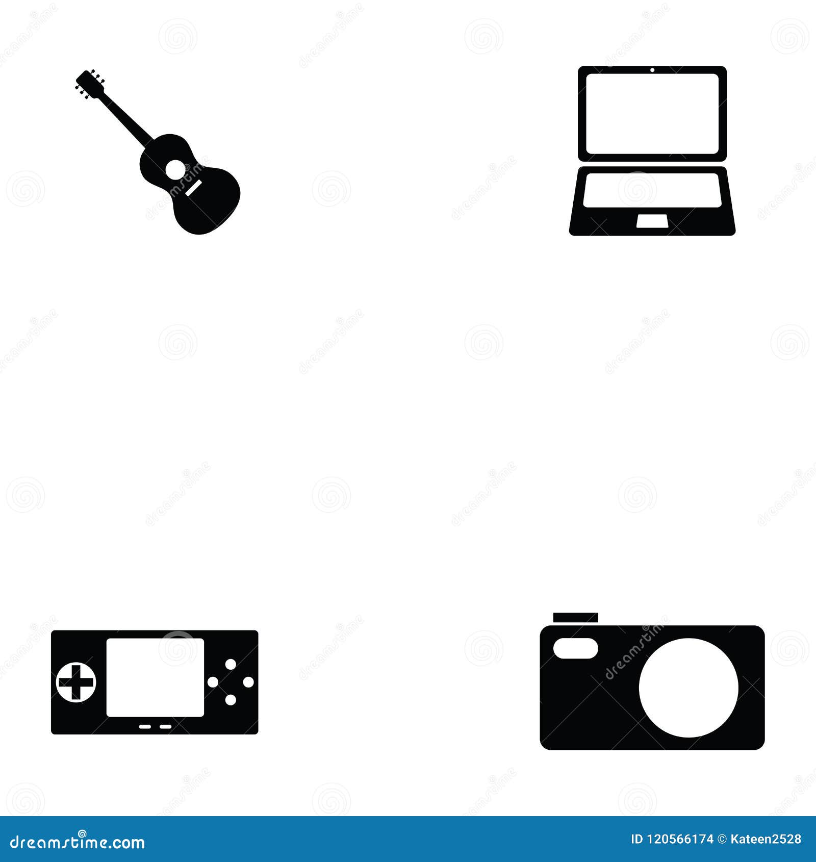 Hobby icon set stock vector. Illustration of writing - 120566174