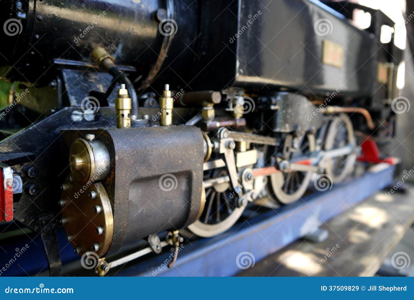 Hobby: Model Steam Train Engine Close Stock Image - Image of metal ...