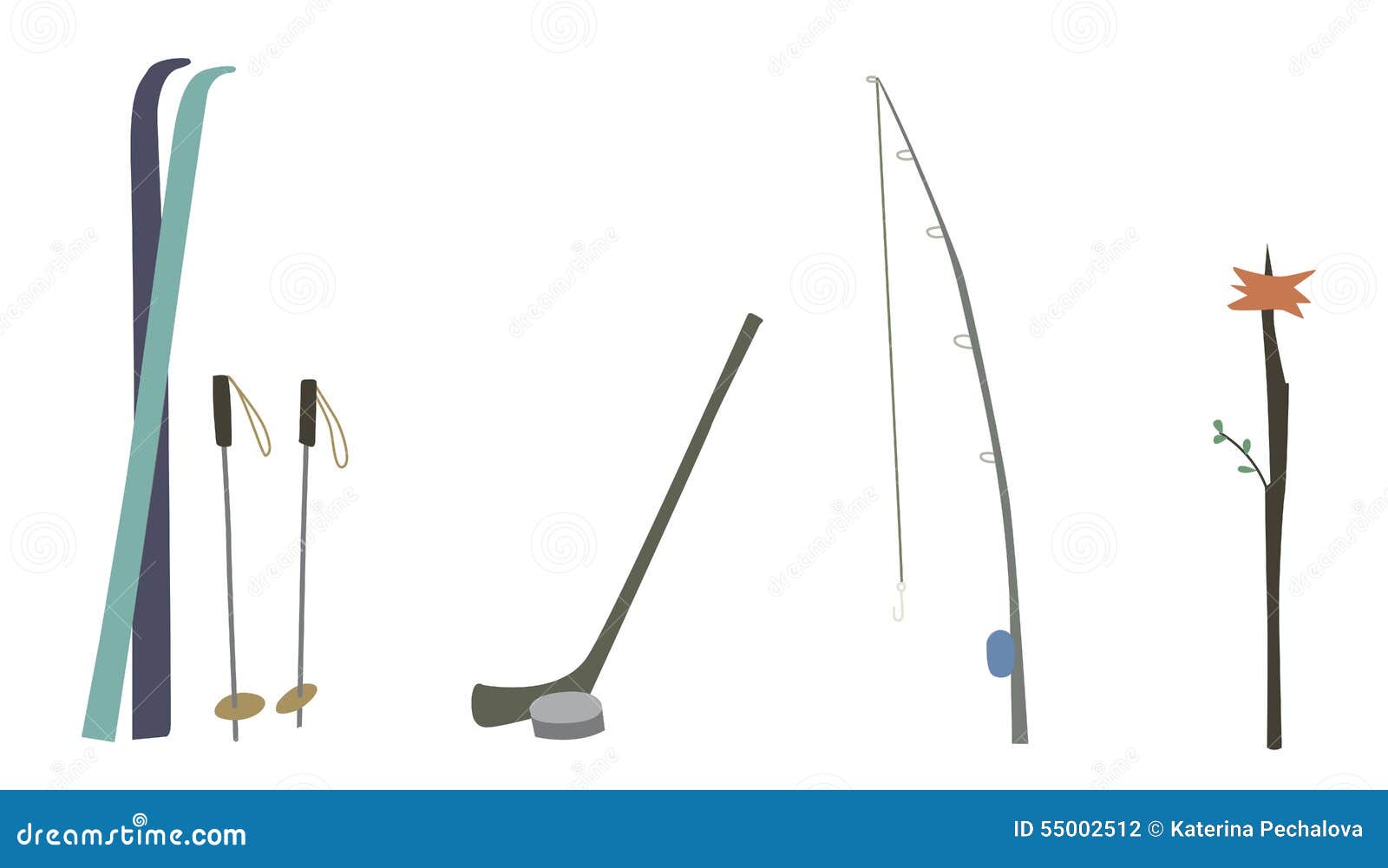 Hobby Stuff stock vector. Illustration of puck, stuff - 55002512