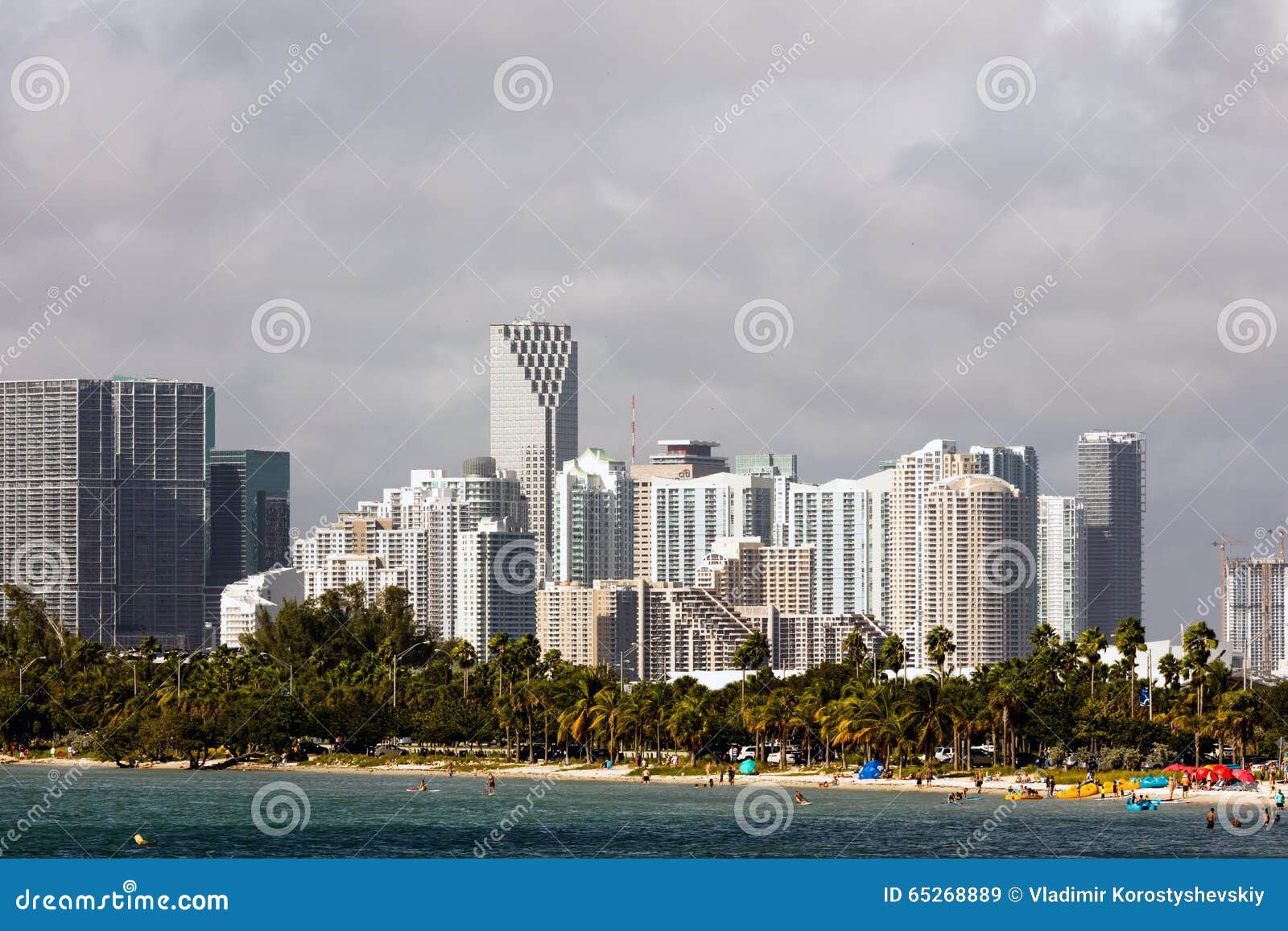 Hobie-Strand in Miami, Florida Redaktionelles Stockbild - Bild von park ...
