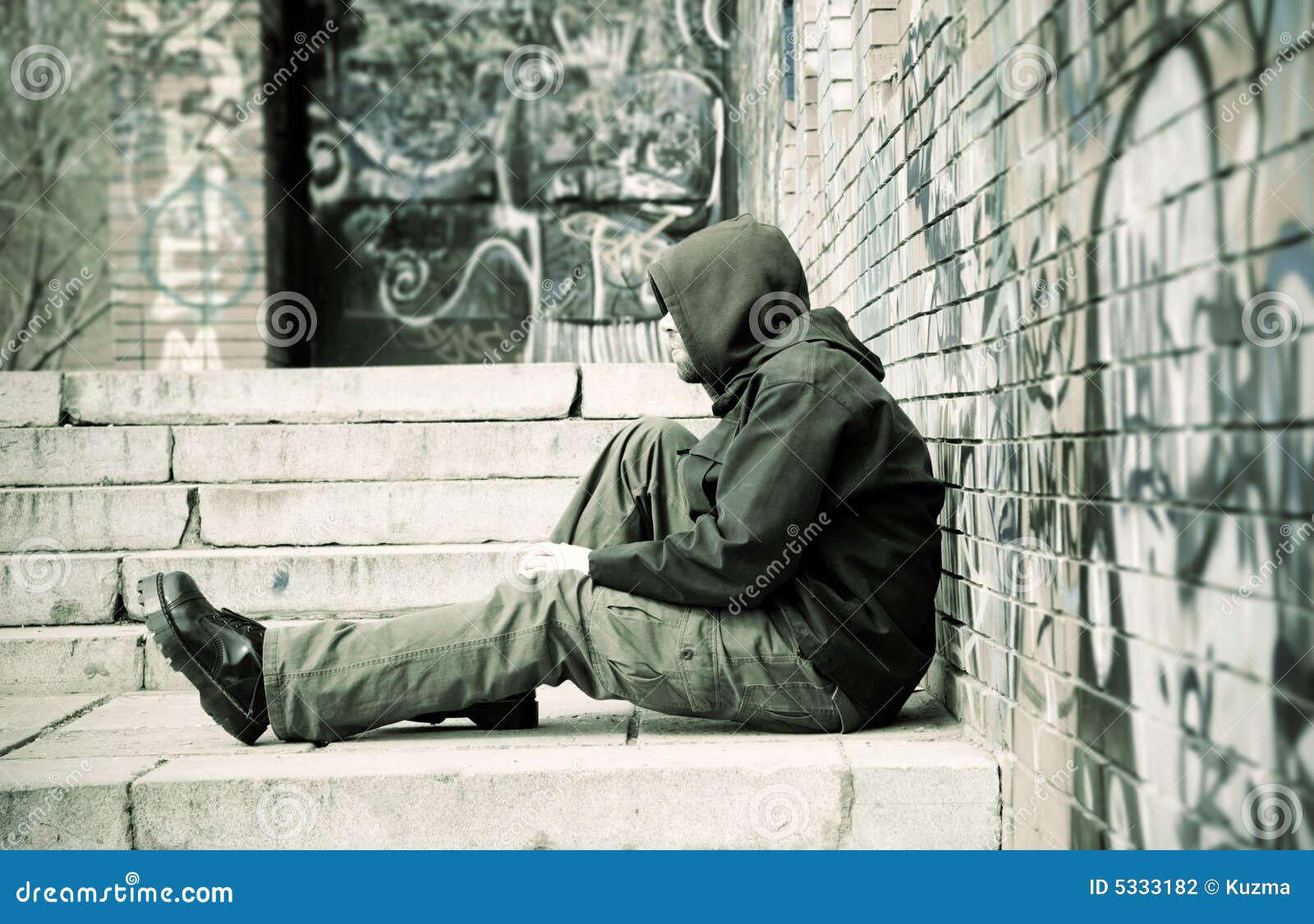 Hobo stock photo. Image of homeless, drunkenness, city - 5333182