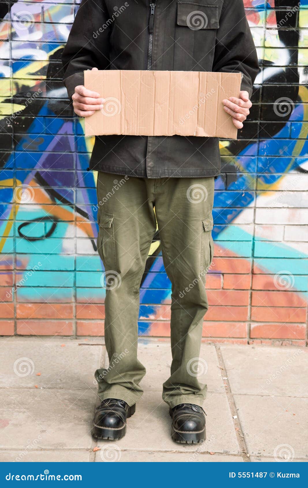 Hobo stock image. Image of cardboard, poverty, people - 5551487