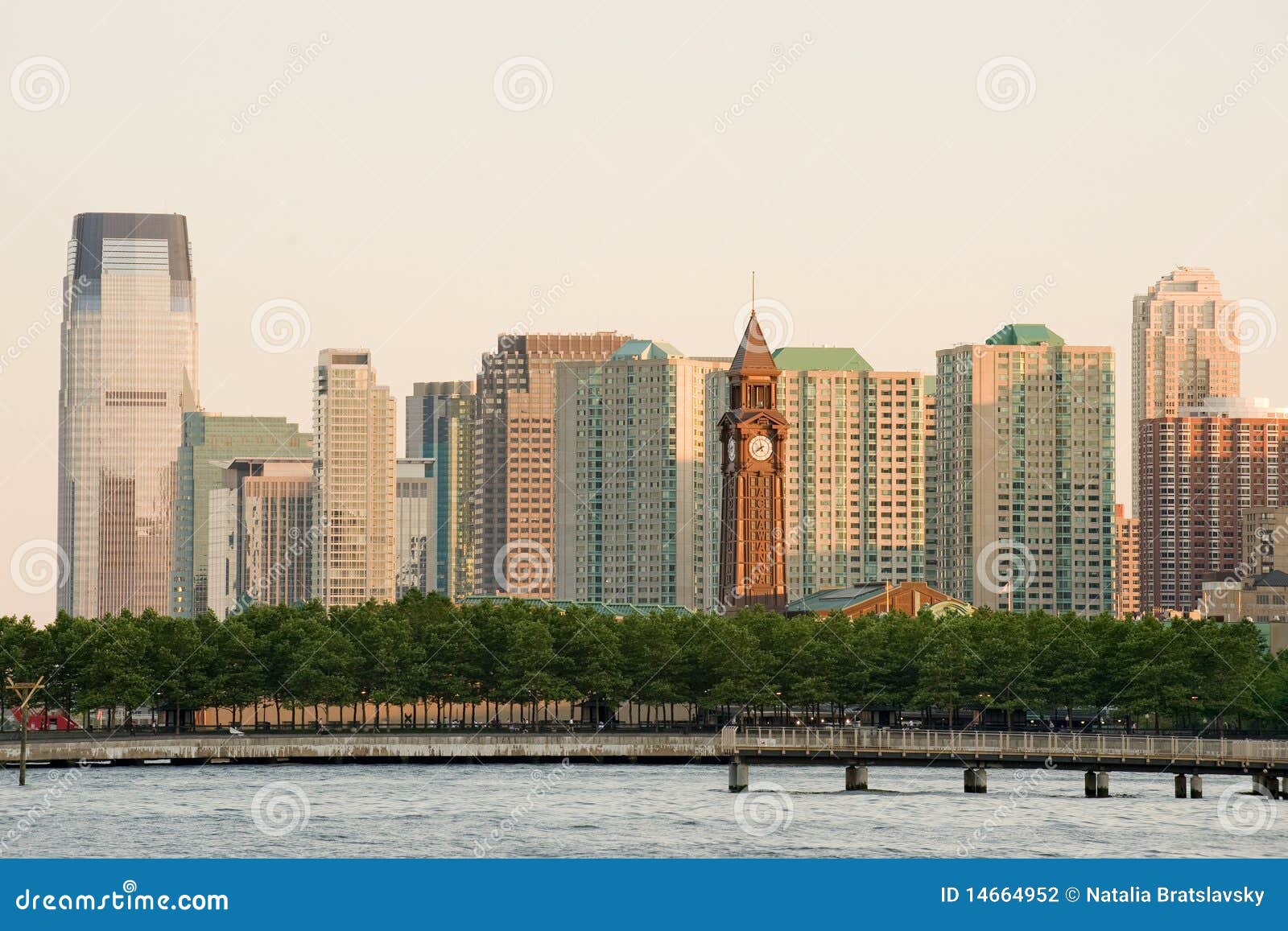 Hoboken and Jersey City Panorama Stock Photo - Image of real ...