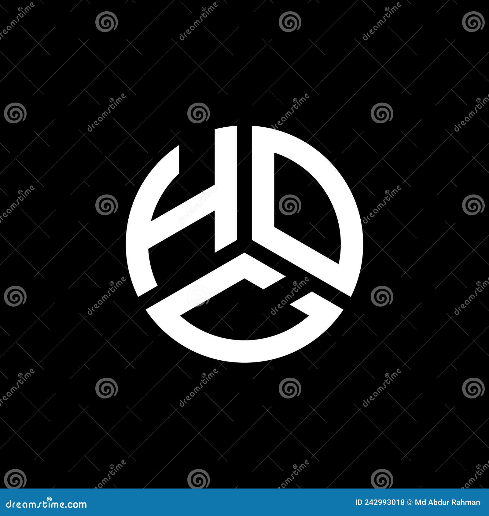 HOC Letter Logo Design on White Background. HOC Creative Initials ...