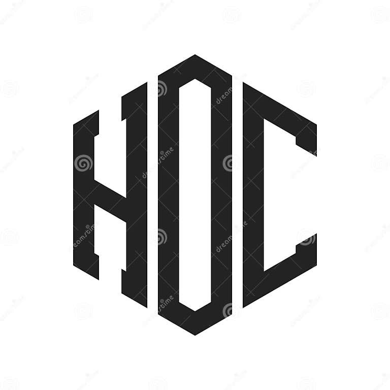HOC Logo Design. Initial Letter HOC Monogram Logo Using Hexagon Shape ...