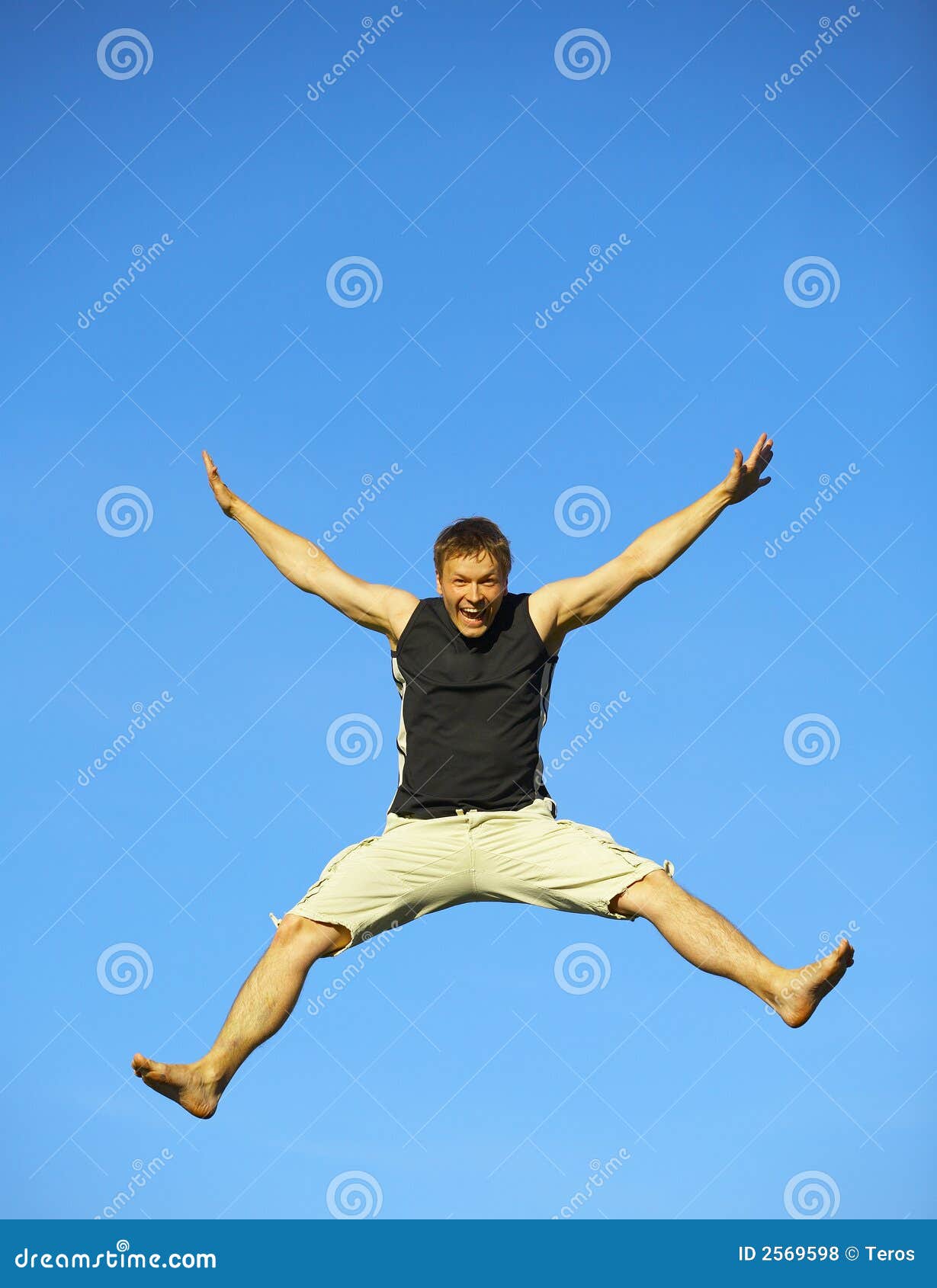 Hoch springen stockfoto. Bild von glieder, kaukasisch - 2569598