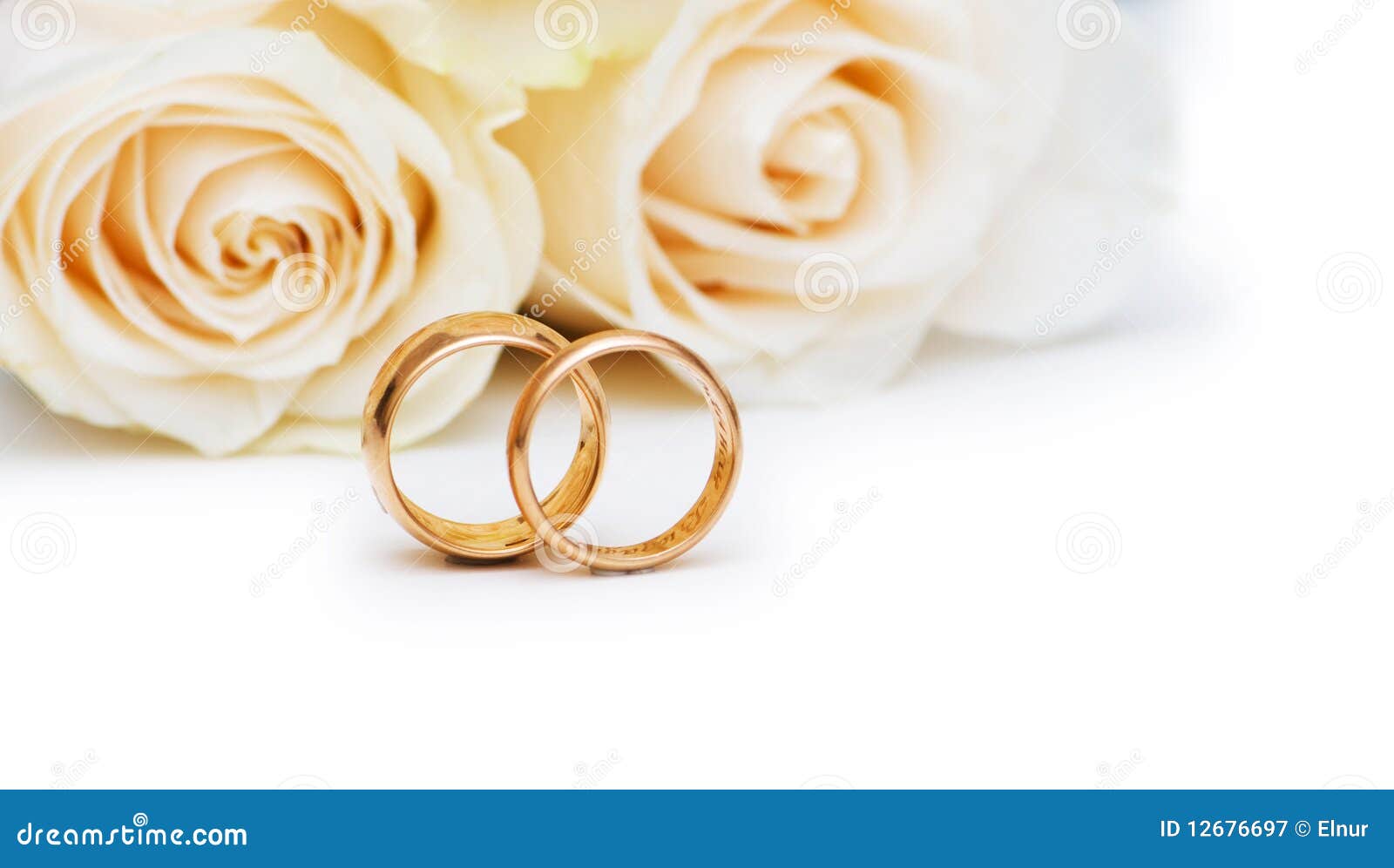 Hochzeitskonzept Mit Rosen Und Ringen Stockbild - Bild von blumenblatt ...