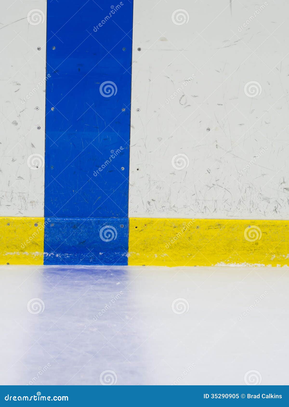 Hockey blue line stock image. Image of wall, boards, background - 35290905
