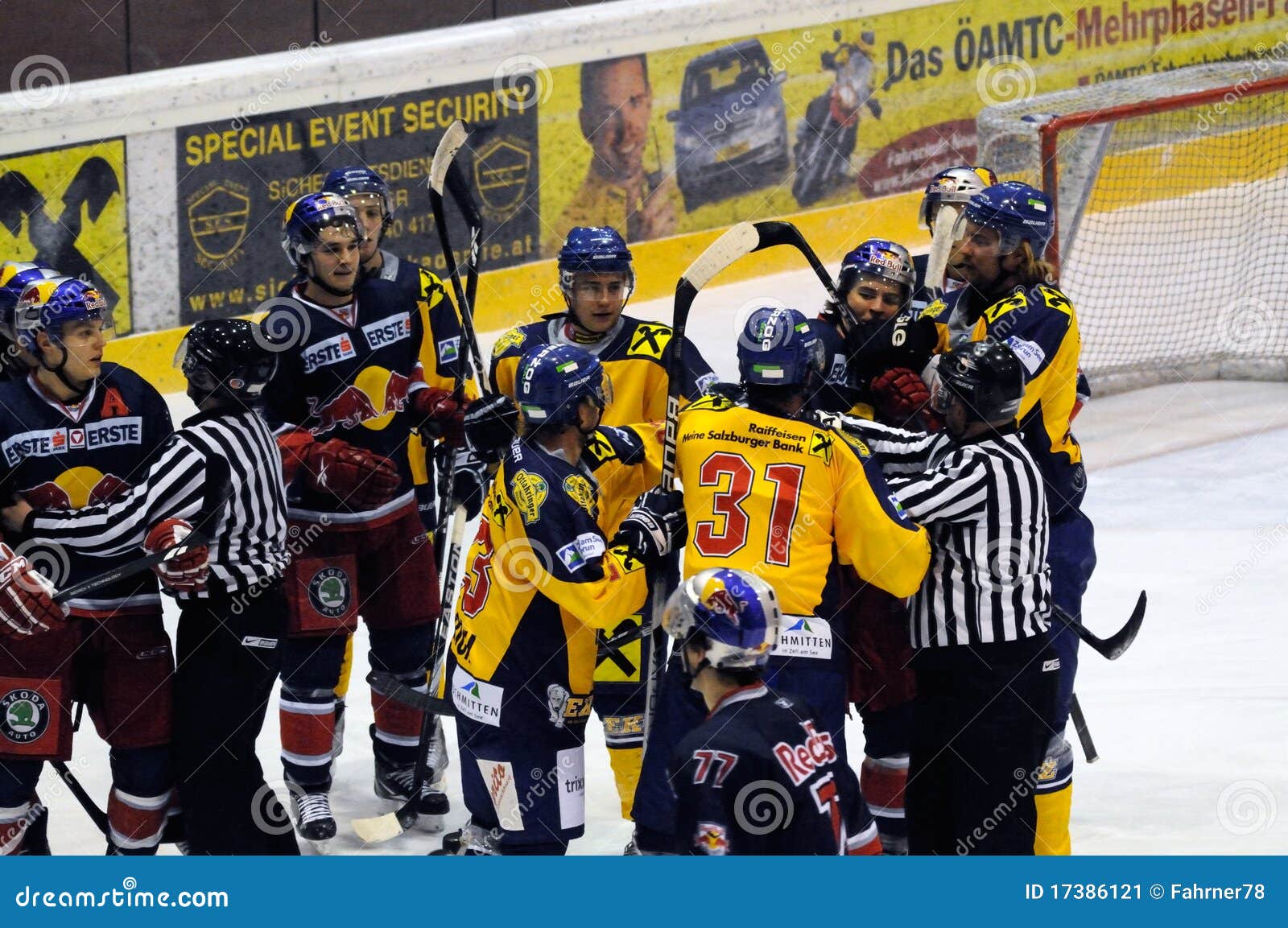 Hockey fight editorial photo. Image of shot, punching - 17386121