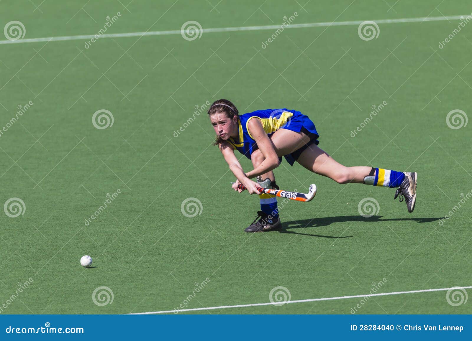 Hockey Girl Pass Ball editorial image. Image of teenager - 28284040