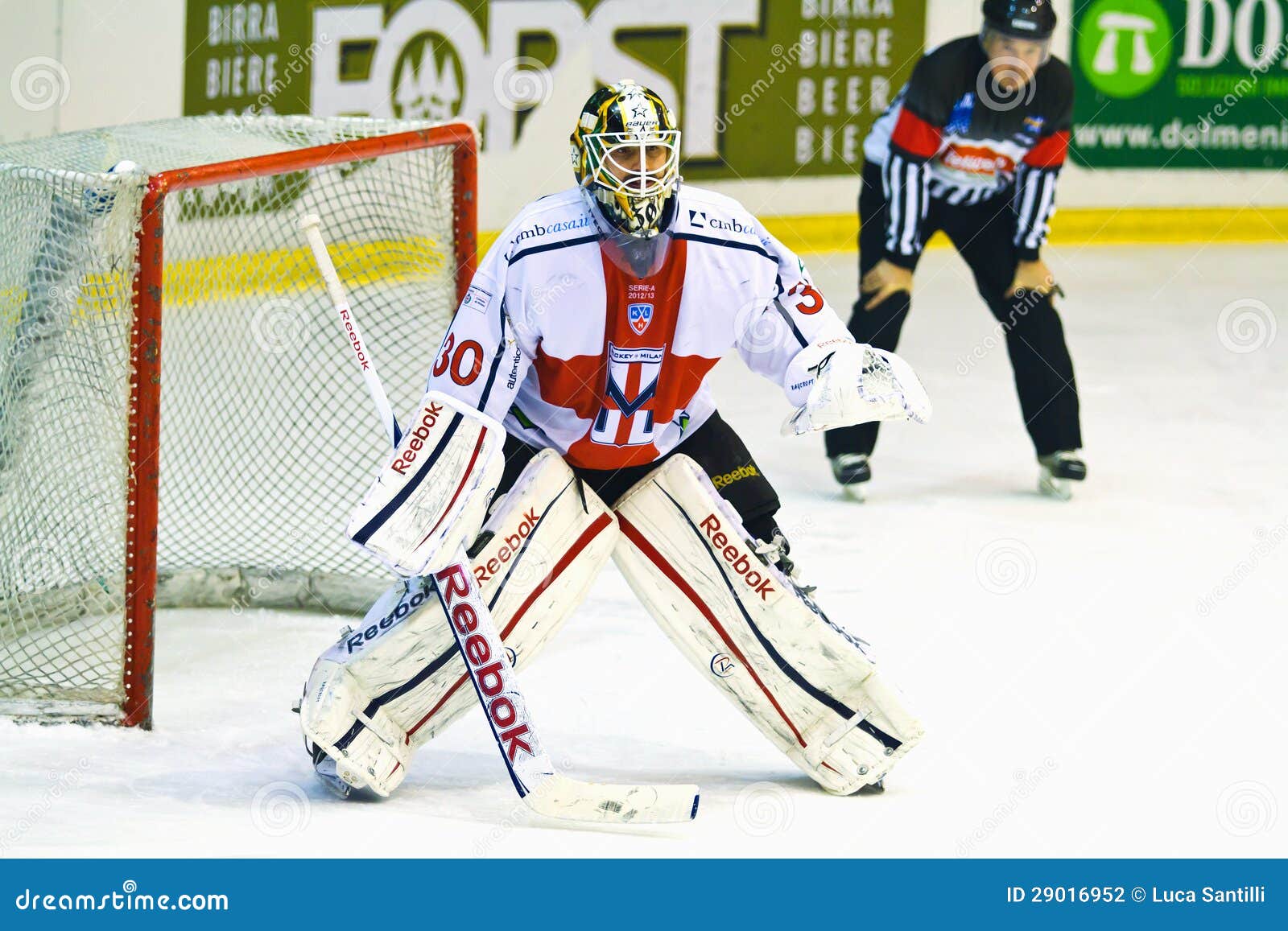 Hockey Goalie Andrew Raycroft Editorial Photography - Image of rink ...