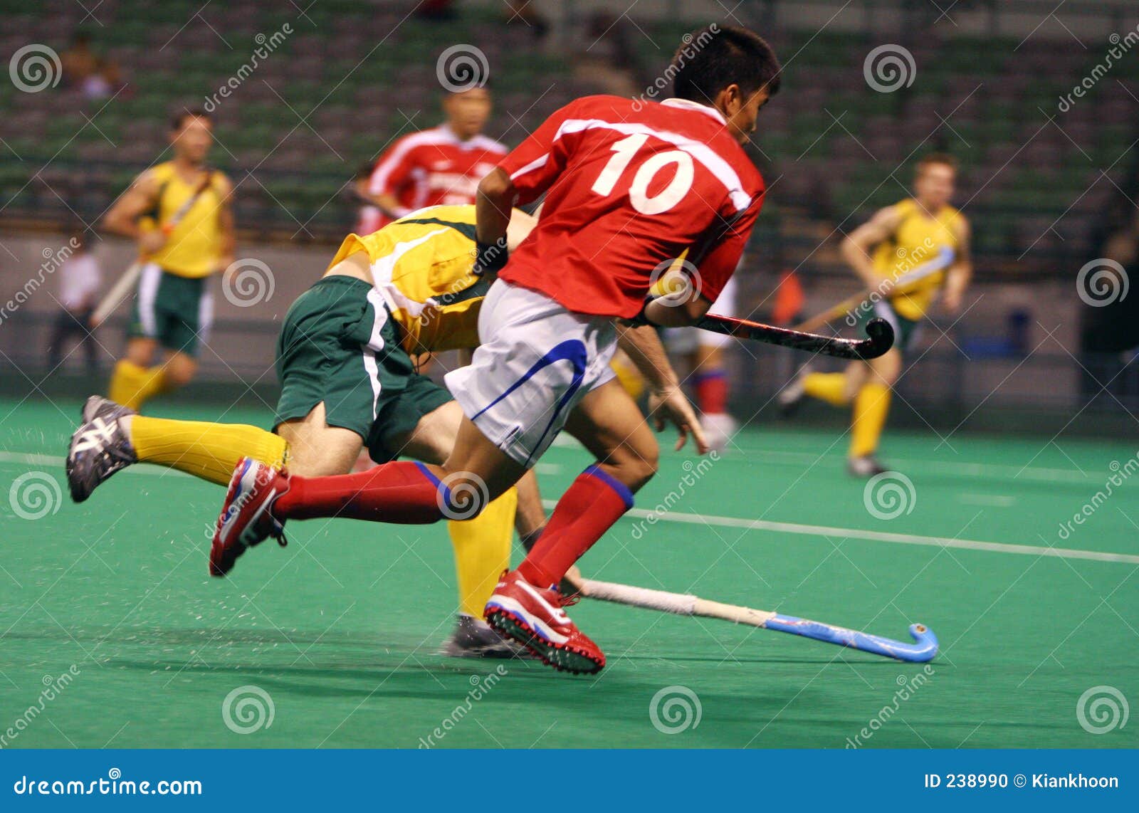 Hockey Player in Action stock photo. Image of athlete, athletes - 238990
