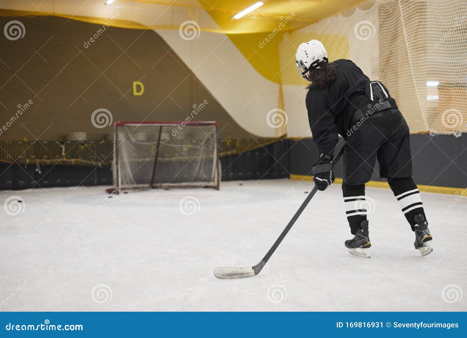 Hockey Player in Practice stock image. Image of player - 169816931