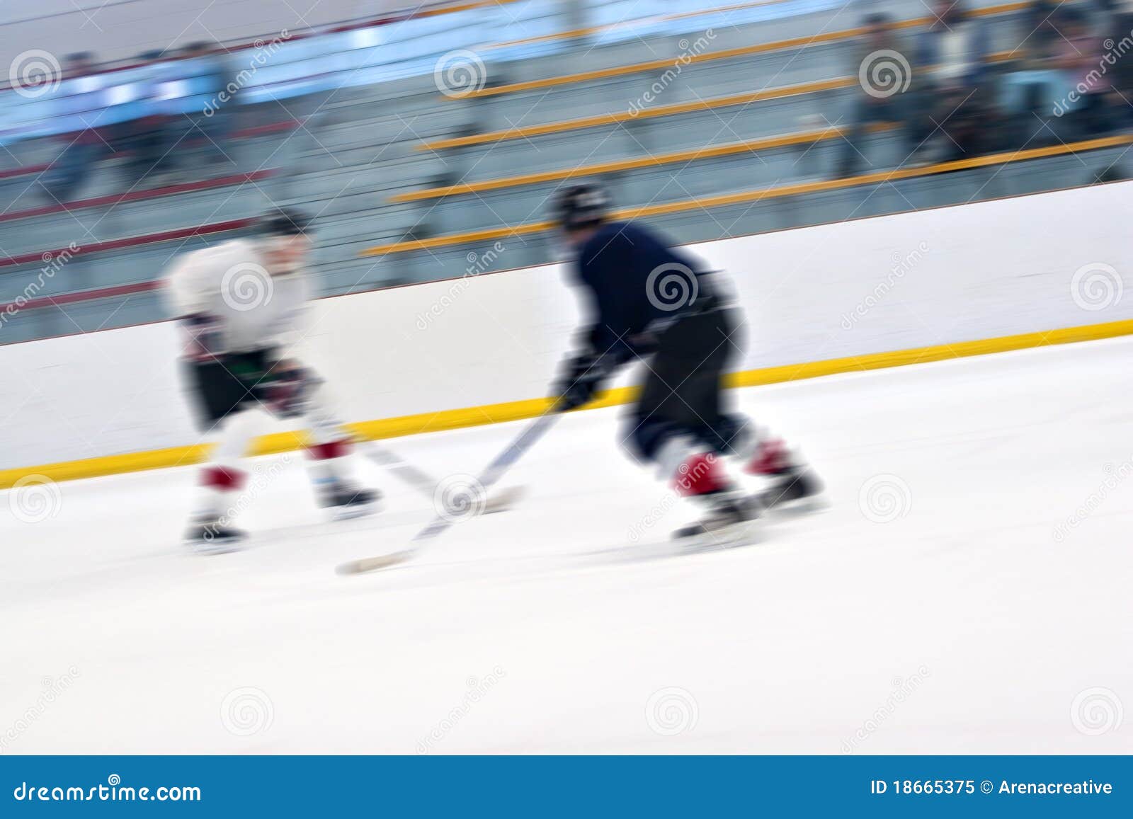 Hockey Players on the Ice stock image. Image of player - 18665375