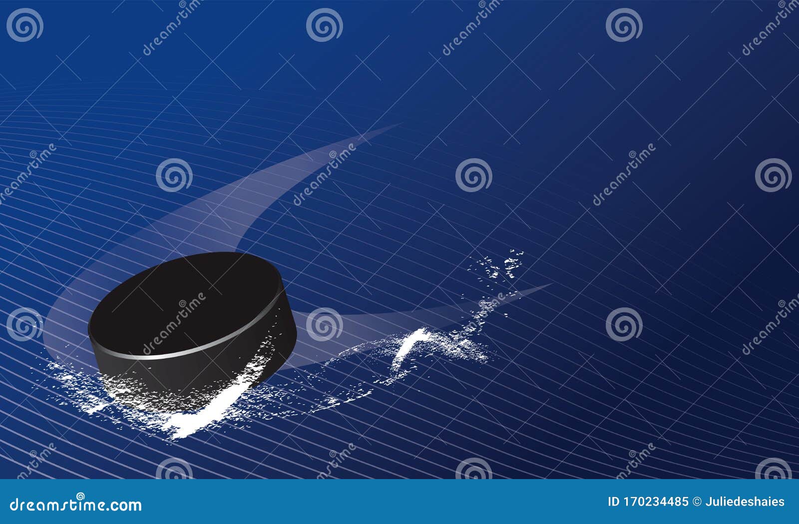 Hockey Puck on Ice Abstract Background Stock Vector - Illustration of ...