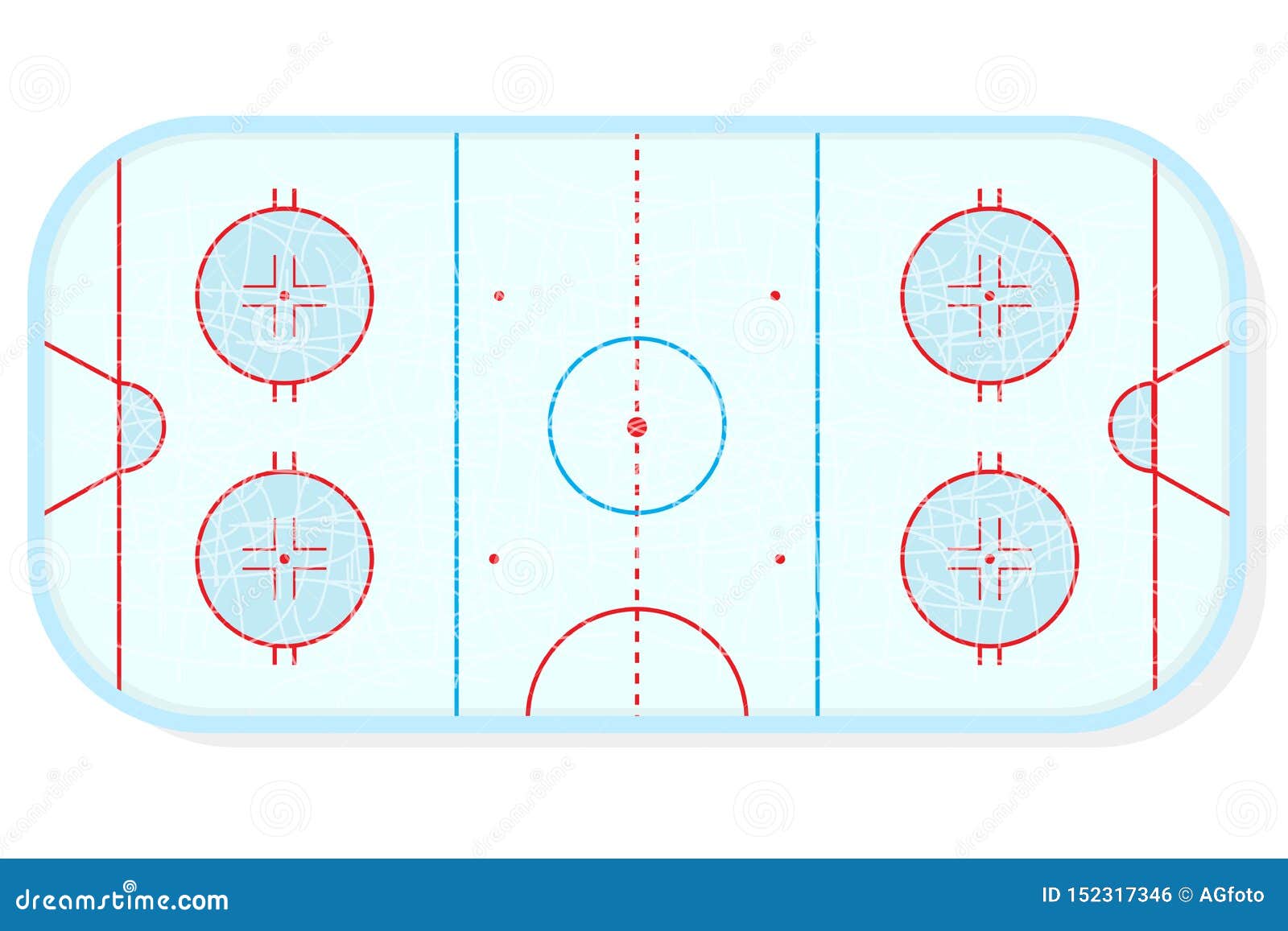 Hockey rink vector stock vector. Illustration of floor - 152317346