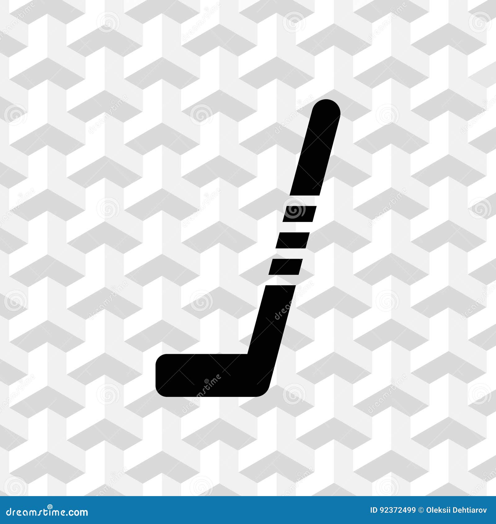 Hockey Stick Icon Stock Vector Illustration Flat Design Stock Vector ...