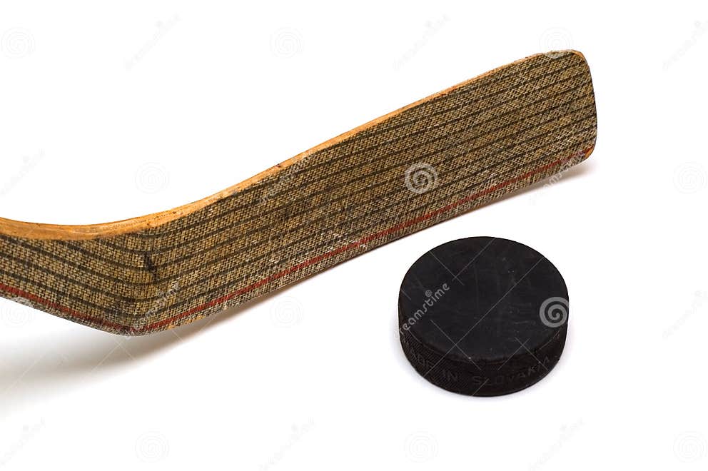 Hockey stick and puck stock image. Image of game, stroke - 7684637