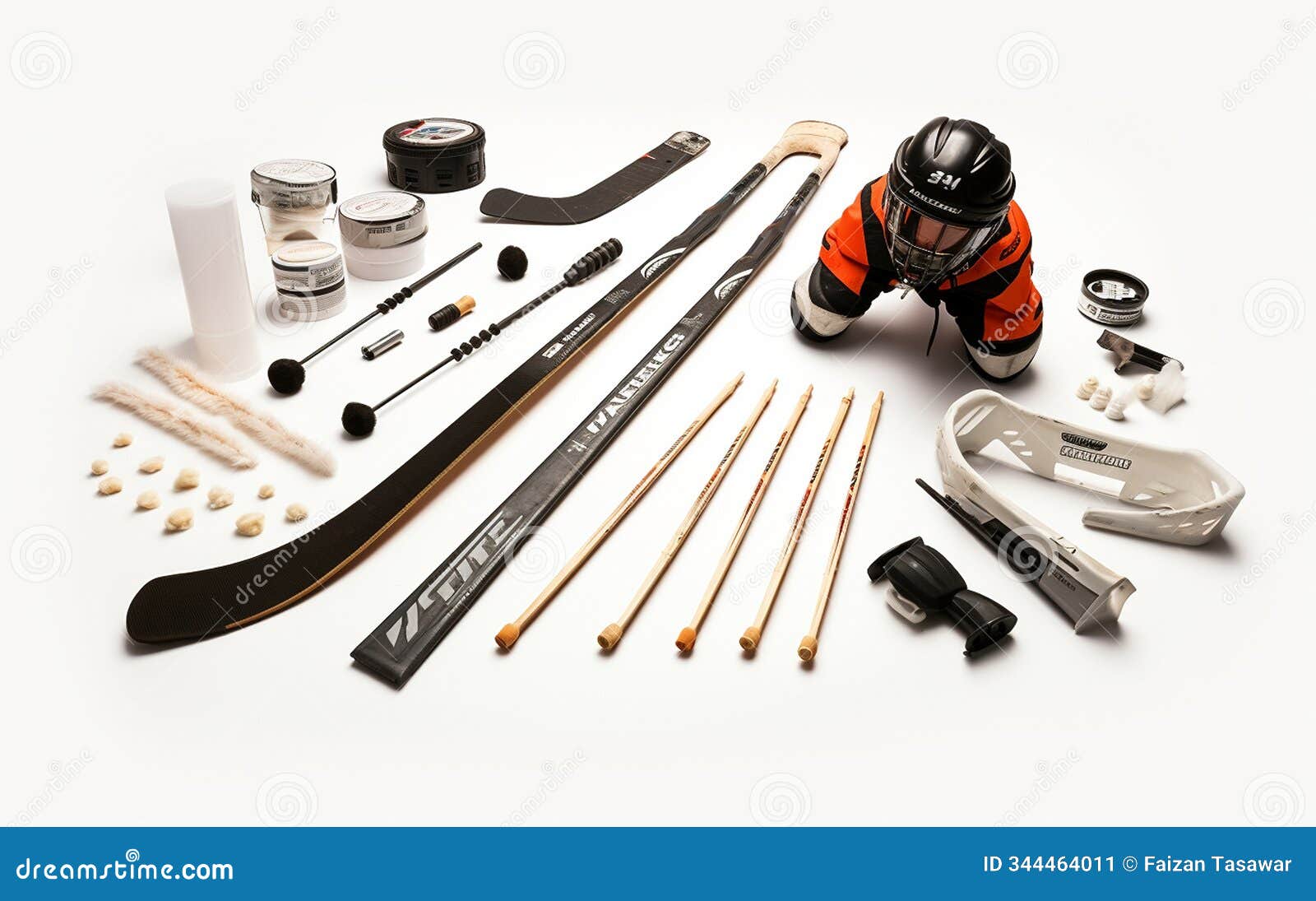 Hockey Stick Repair Kit stock image. Image of skating - 344464011