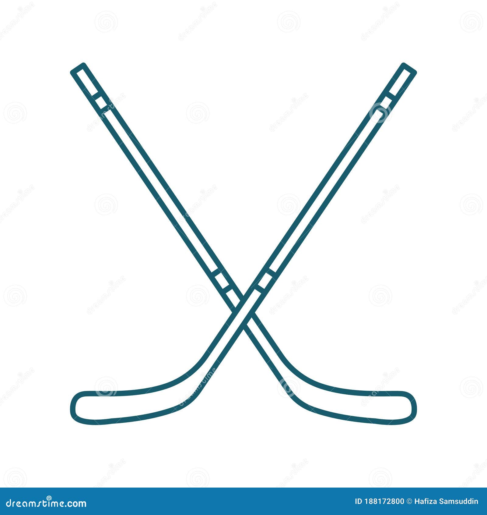 A Hockey Sticks Illustration. Stock Vector - Illustration of hockey ...