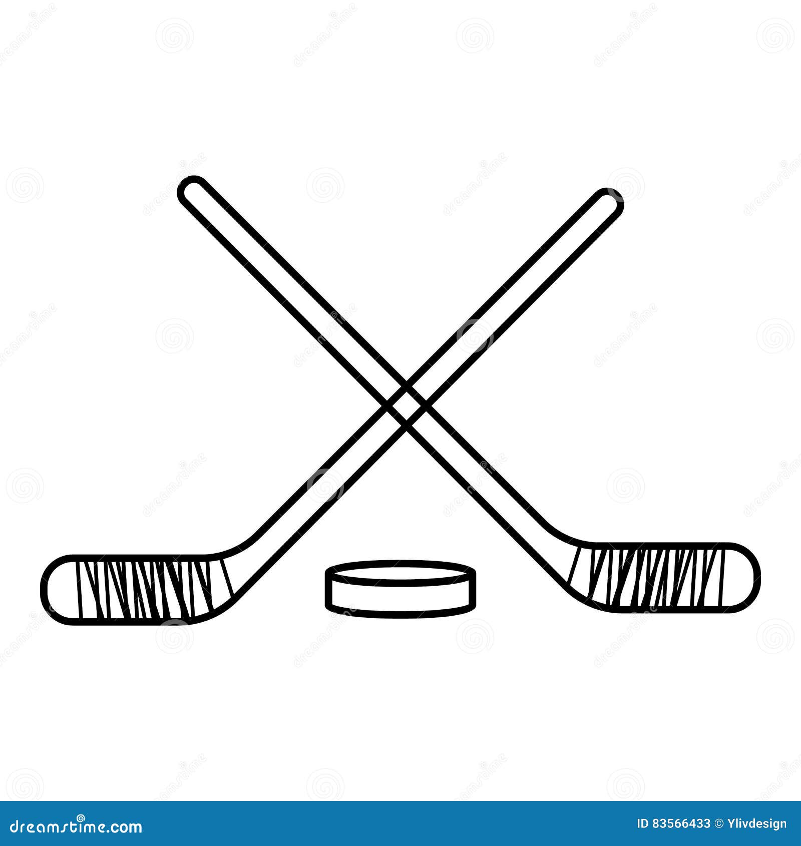 Hockey Stick Outline