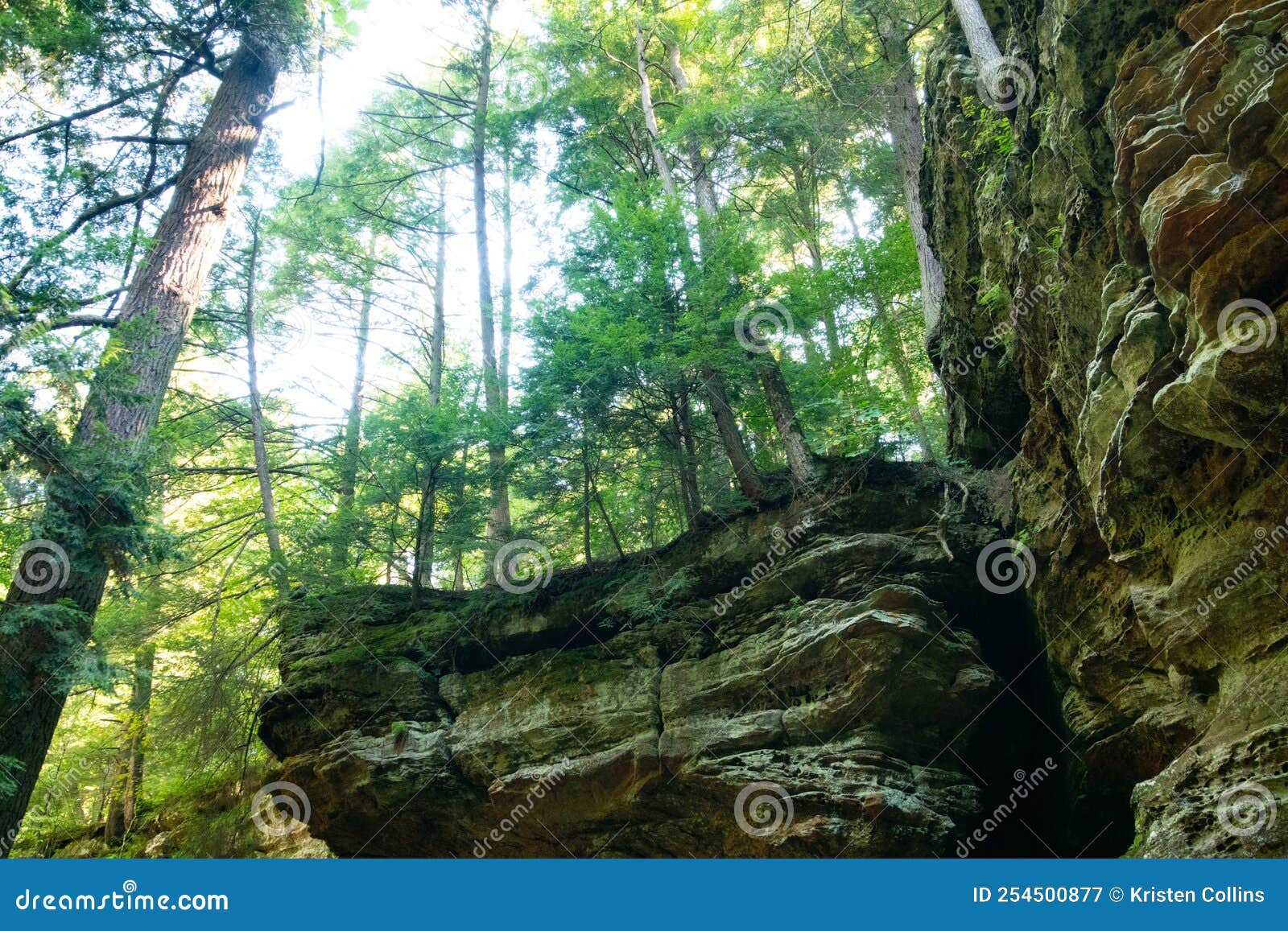 Hocking Hills Rock House stock image. Image of ravine - 254500877
