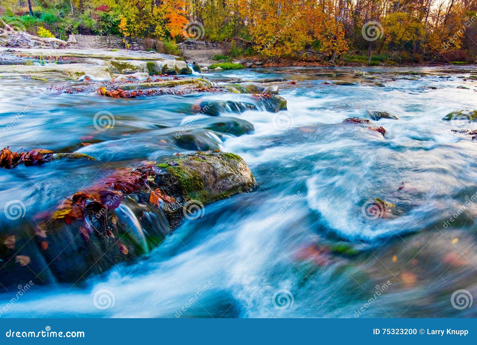 Hocking River in Ohio stock photo. Image of color, october - 75323200