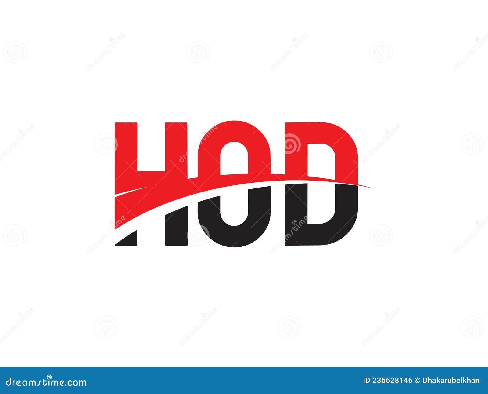 HOD Letter Initial Logo Design Vector Illustration Stock Vector ...