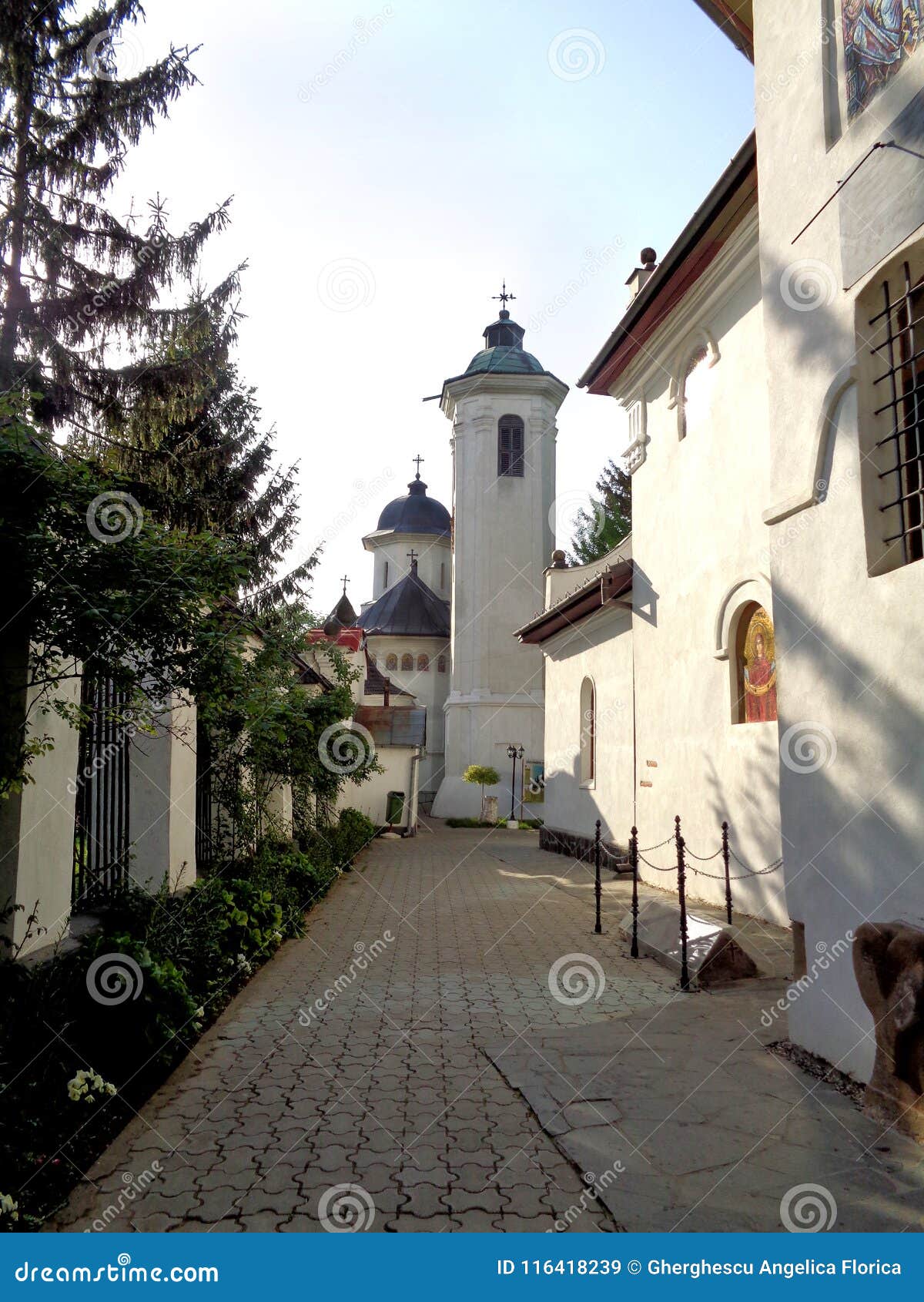 Hodos-Bodrog Monastery - View from the Courtyard of the Monastery Stock ...