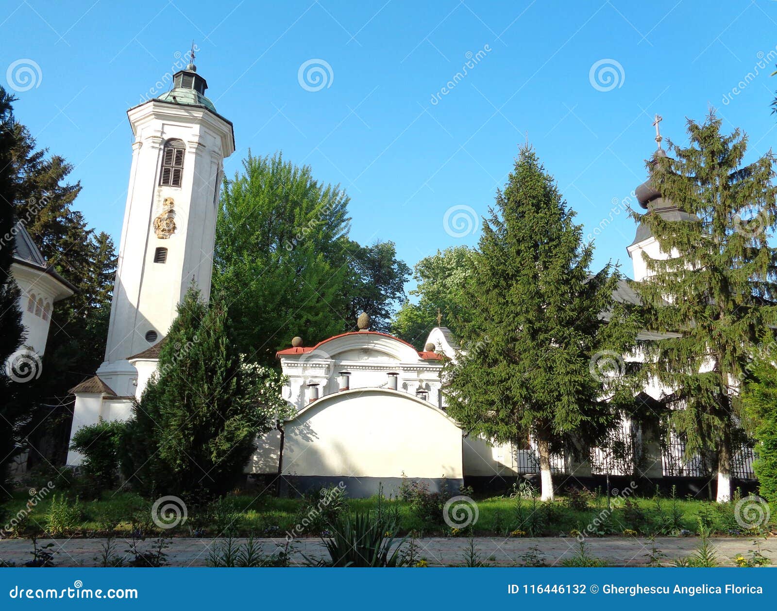 Hodos-Bodrog Monastery - View from the Courtyard of the Monastery Stock ...