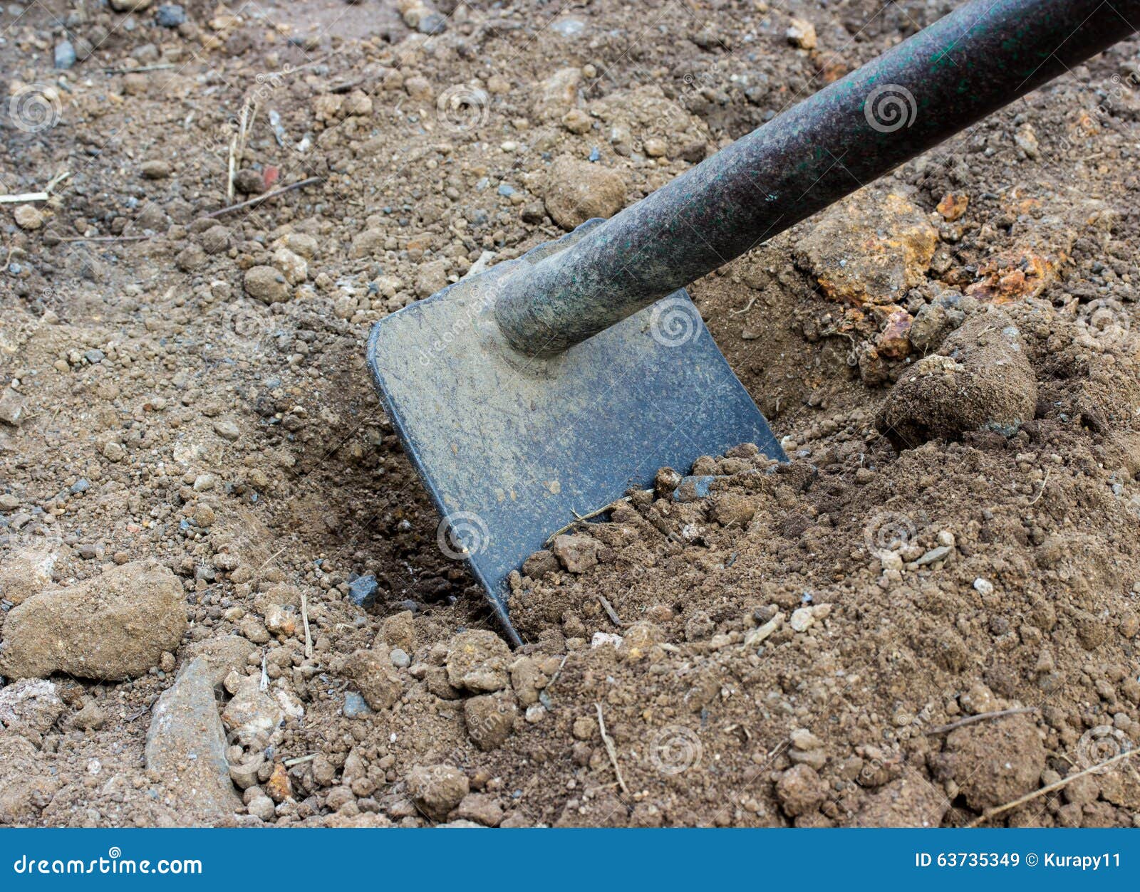 Hoe or digging tool stock image. Image of natural, arable - 63735349