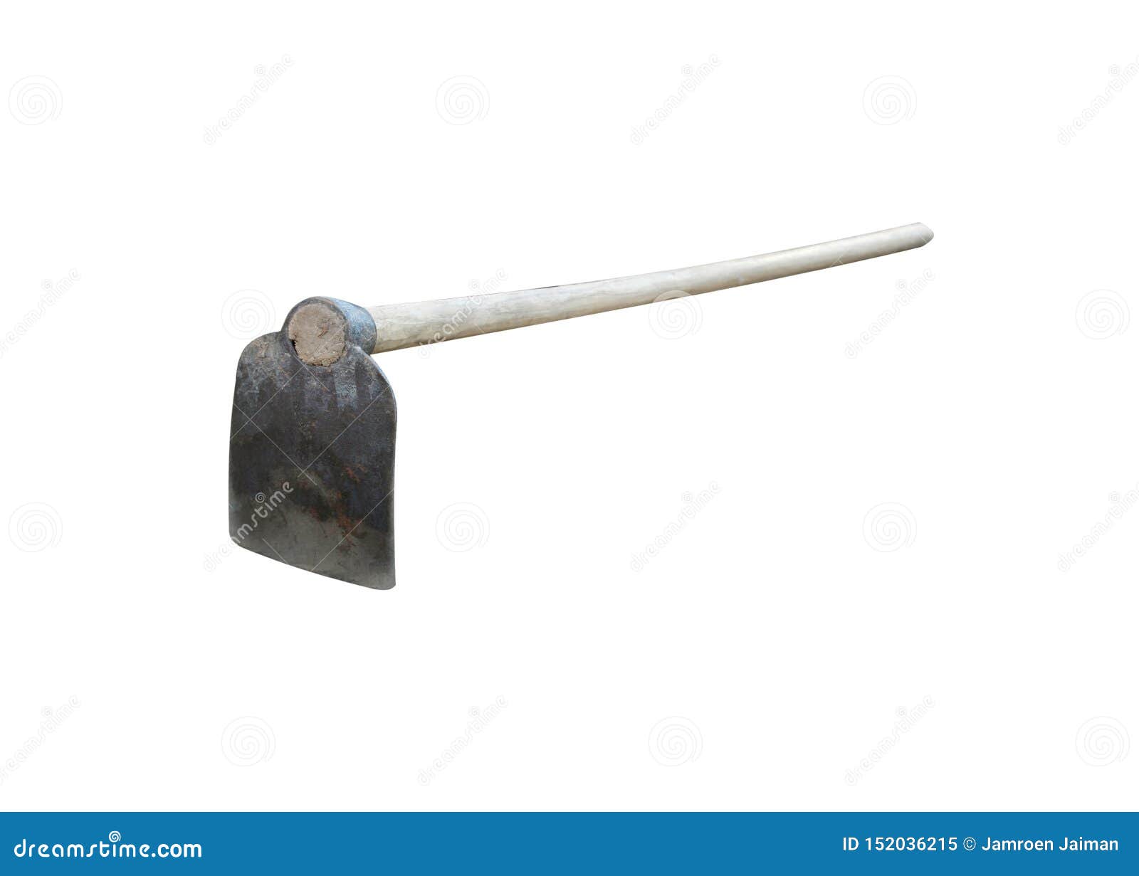 Hoe Isolated on a White Background Stock Image - Image of rusty ...