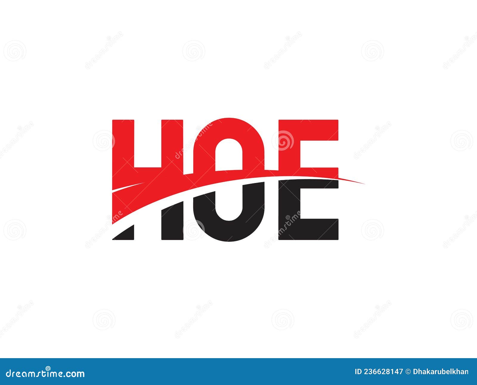 HOE Letter Initial Logo Design Vector Illustration Stock Vector ...