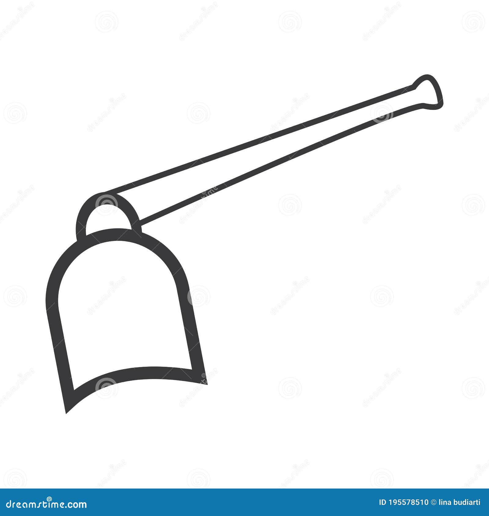 Hoe logo vector stock illustration. Illustration of tools - 195578510