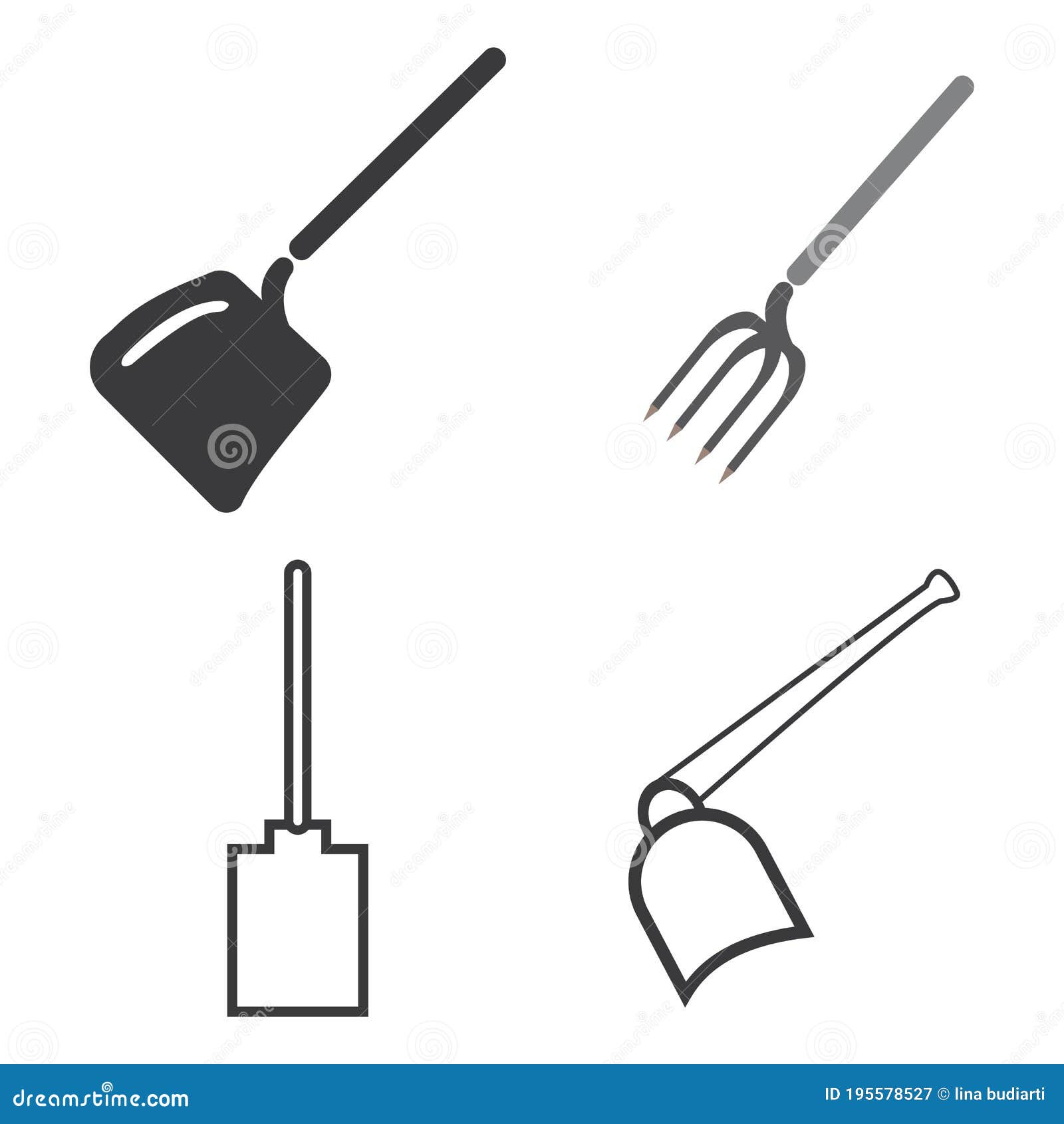 Hoe logo vector stock illustration. Illustration of doodle - 195578527