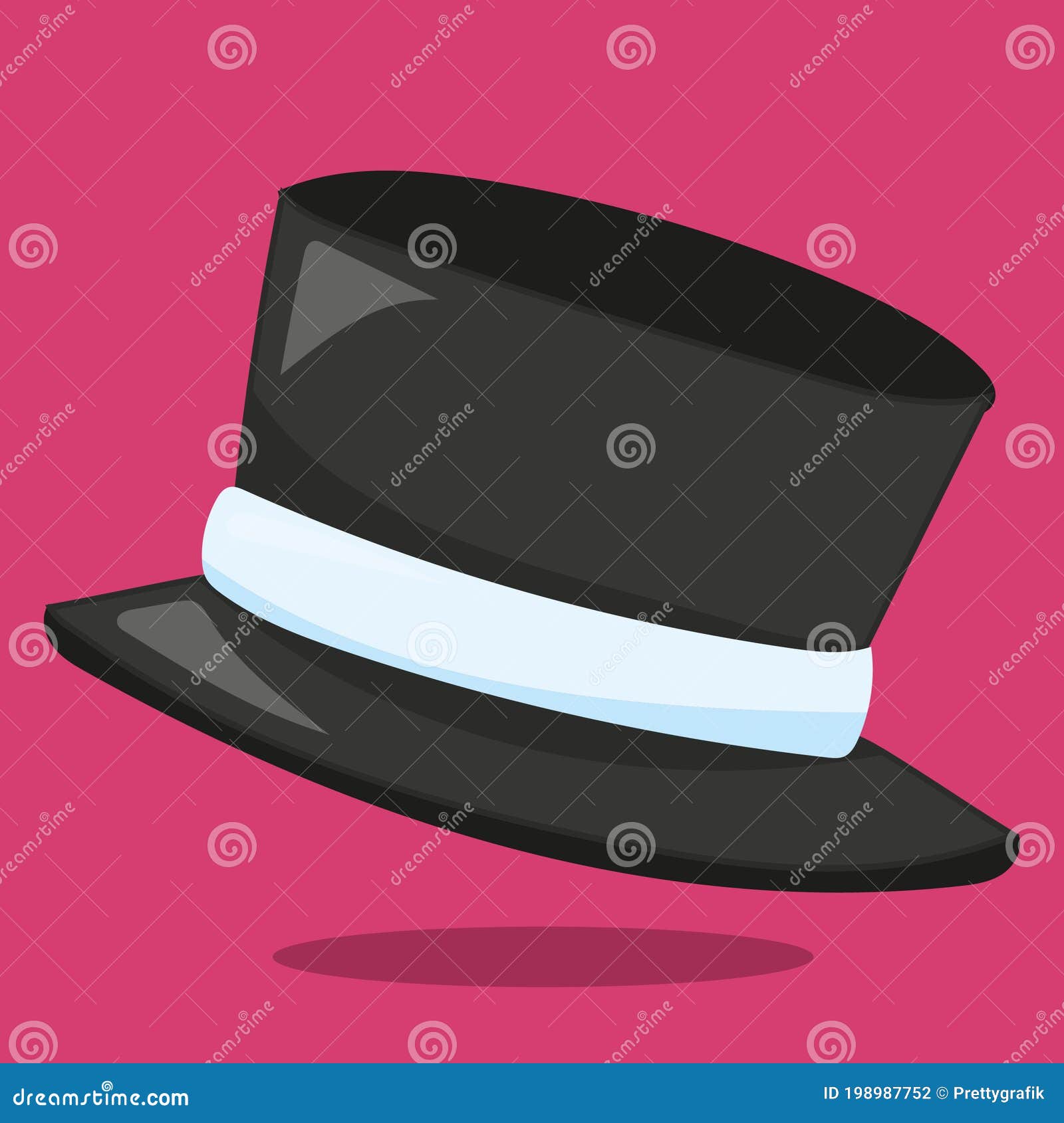 Hoed 09 vector illustratie. Illustration of hoed, beeldverhaal - 198987752