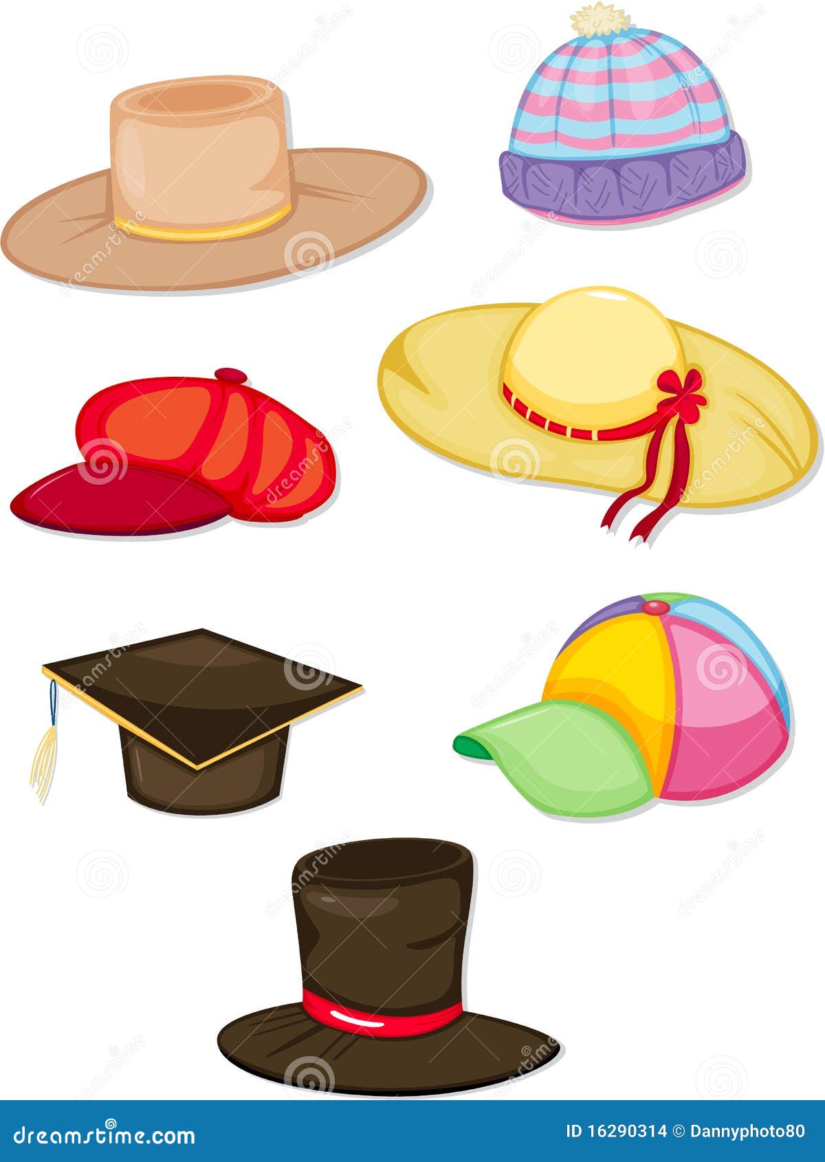 Hoeden stock illustratie. Illustration of hoeden, kleur - 16290314