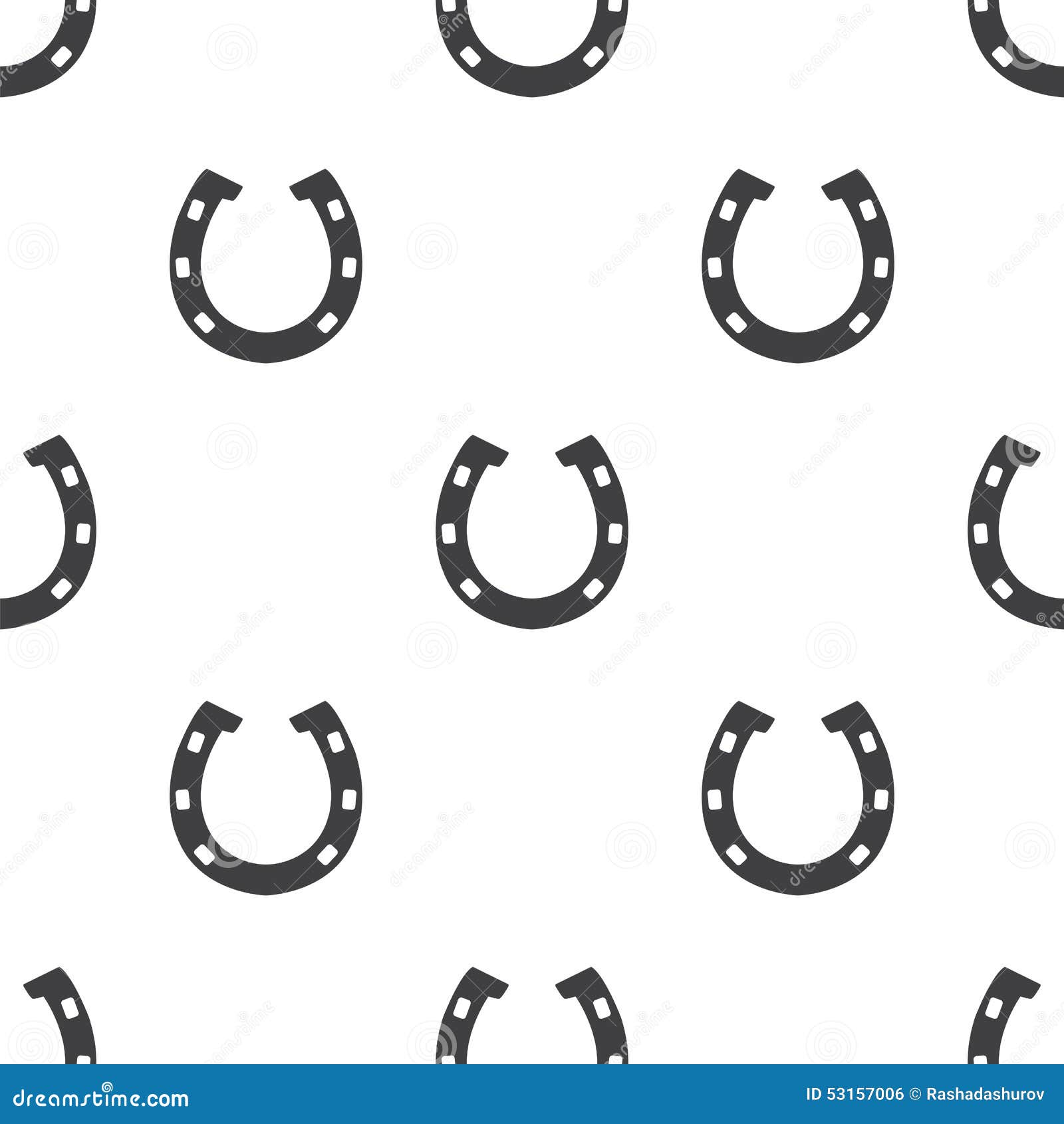 Hoefijzer, Vector Naadloos Patroon Vector Illustratie - Illustration of ...