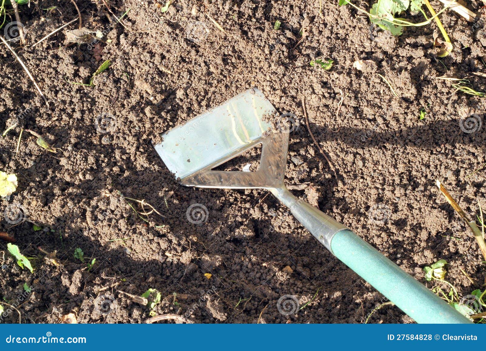 Hoeing the garden. stock photo. Image of cultivate, dutch - 27584828