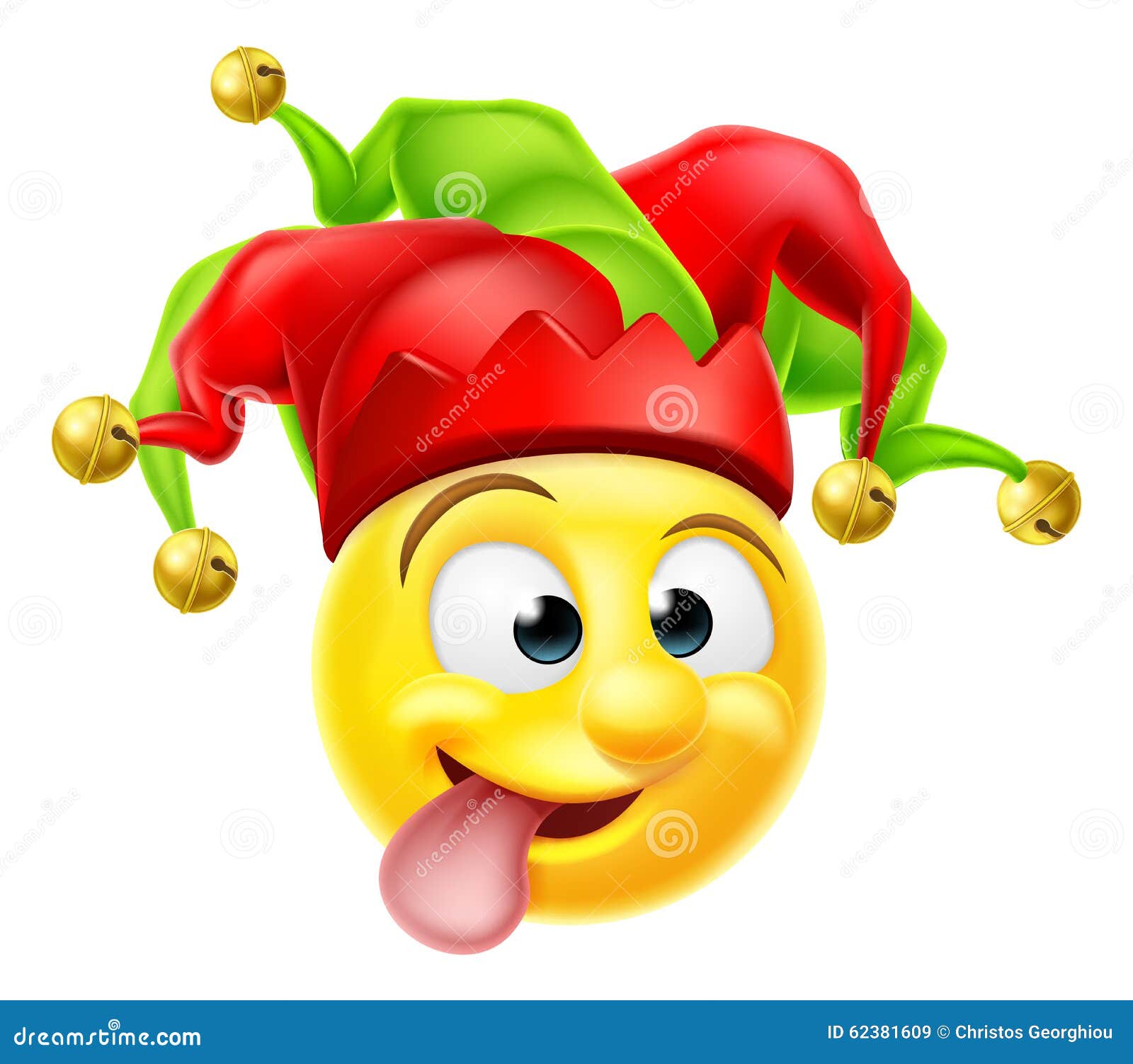 Hof Jester Emoji Emoticon vector illustratie. Illustration of grap ...