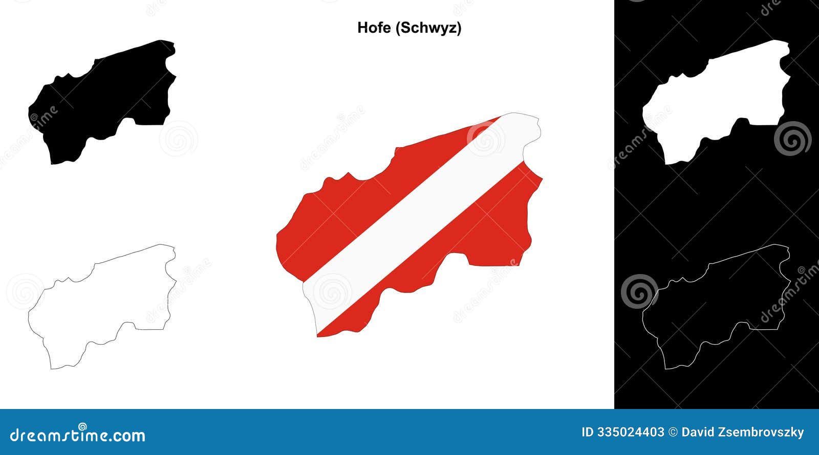 Hofe outline map stock illustration. Illustration of tourism - 335024403